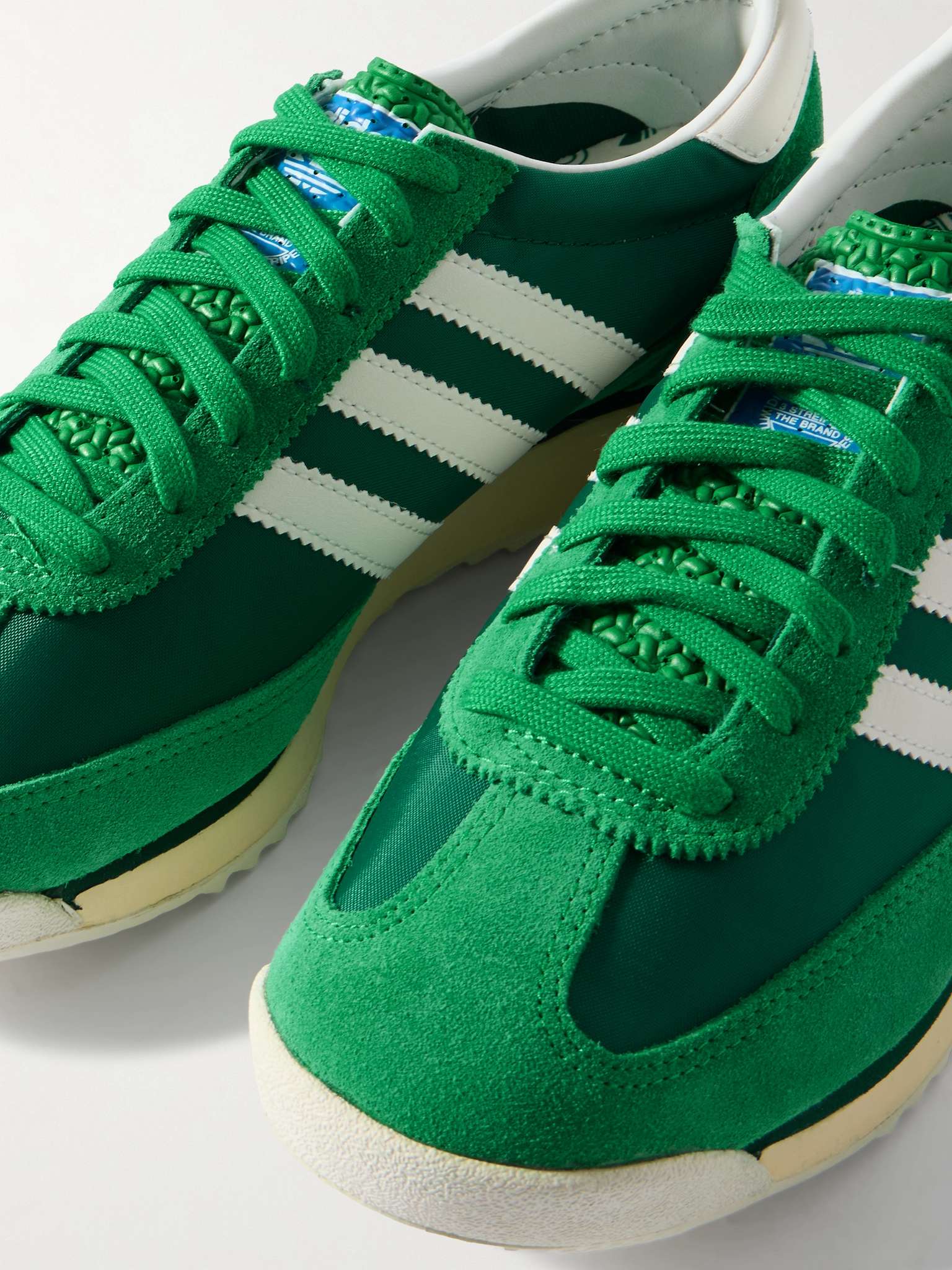 ADIDAS ORIGINALS SL72 RS Suede and Leather-Trimmed Mesh Sneakers for ...