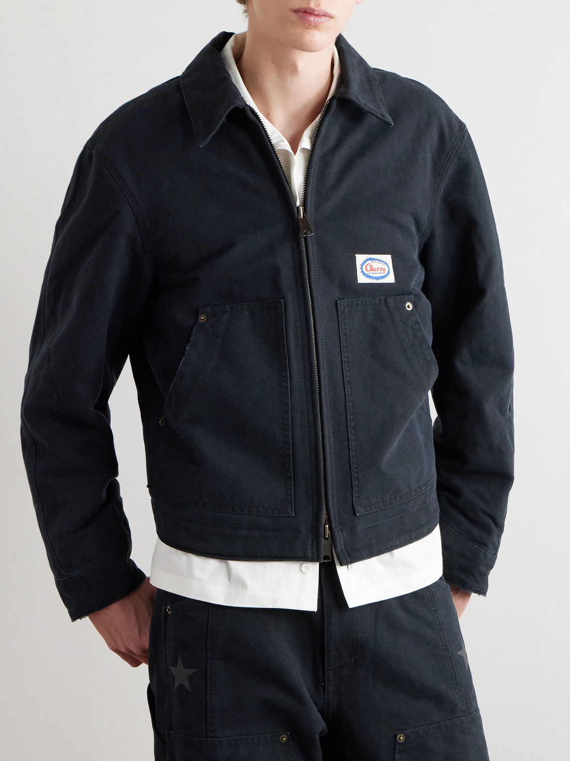 Cherry Los Angeles - Logo-Appliquéd Printed Cotton-Canvas Trucker ...