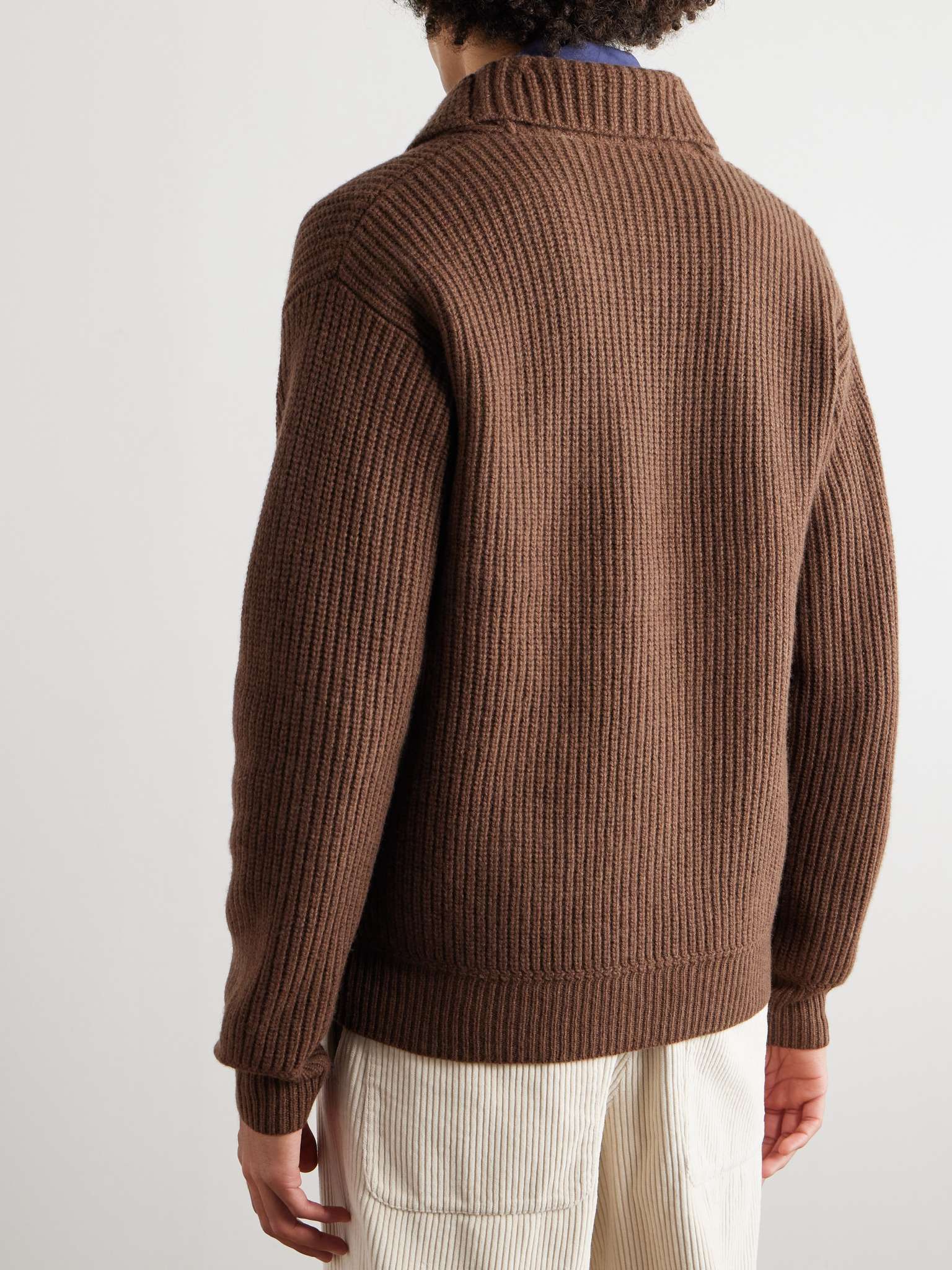 POLO RALPH LAUREN Shawl-Collar Wool and Cashmere-Blend Cardigan for Men | MR PORTER