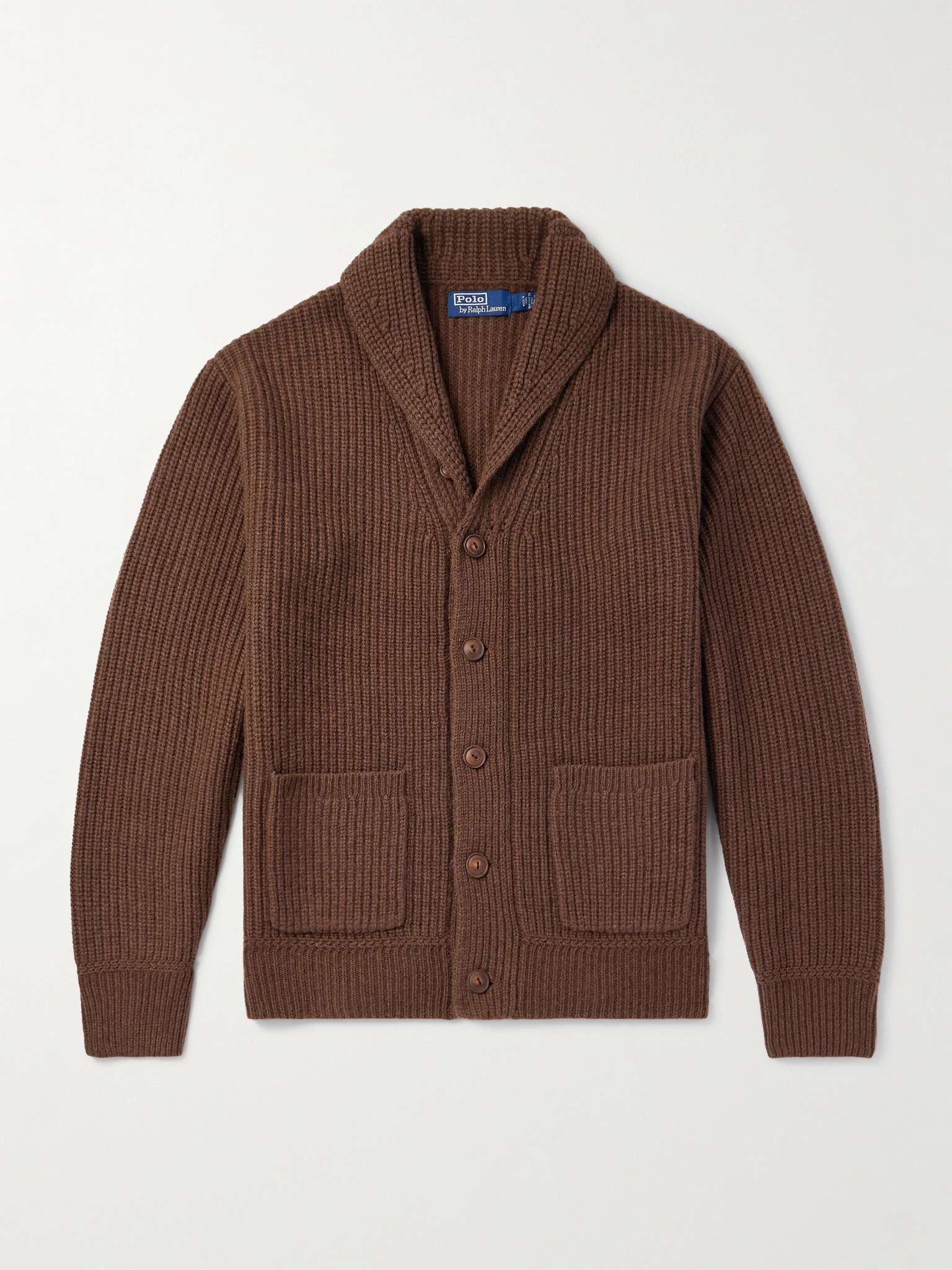 POLO RALPH LAUREN Shawl-Collar Wool and Cashmere-Blend Cardigan for Men | MR PORTER