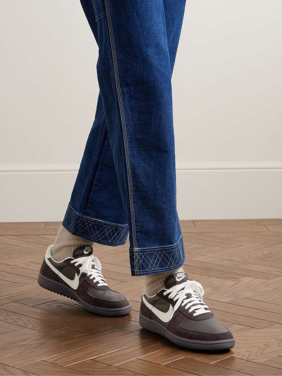 NIKE Field General 82 Leather and Suede Sneakers for Men | MR PORTER