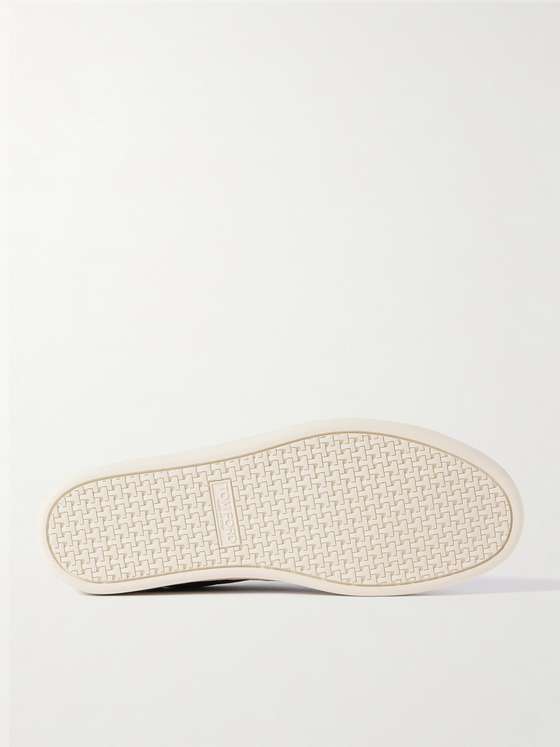 TOM FORD Warwick Perforated Full-Grain Leather Sneakers for Men | MR PORTER