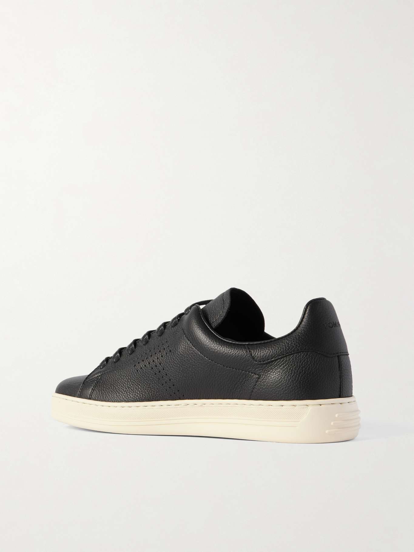 TOM FORD Warwick Perforated Full-Grain Leather Sneakers for Men | MR PORTER