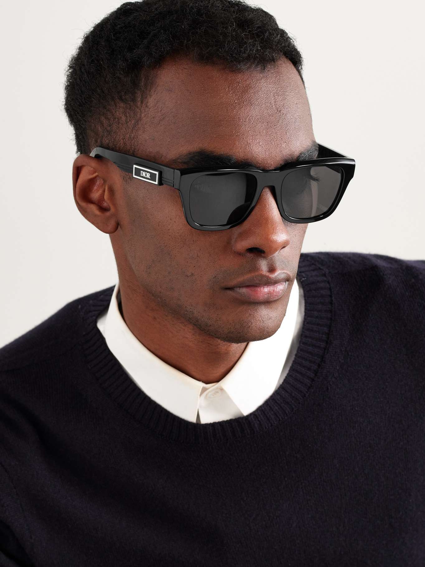 DIOR EYEWEAR DiorB23 S1I Square-Frame Acetate Sunglasses for Men | MR ...