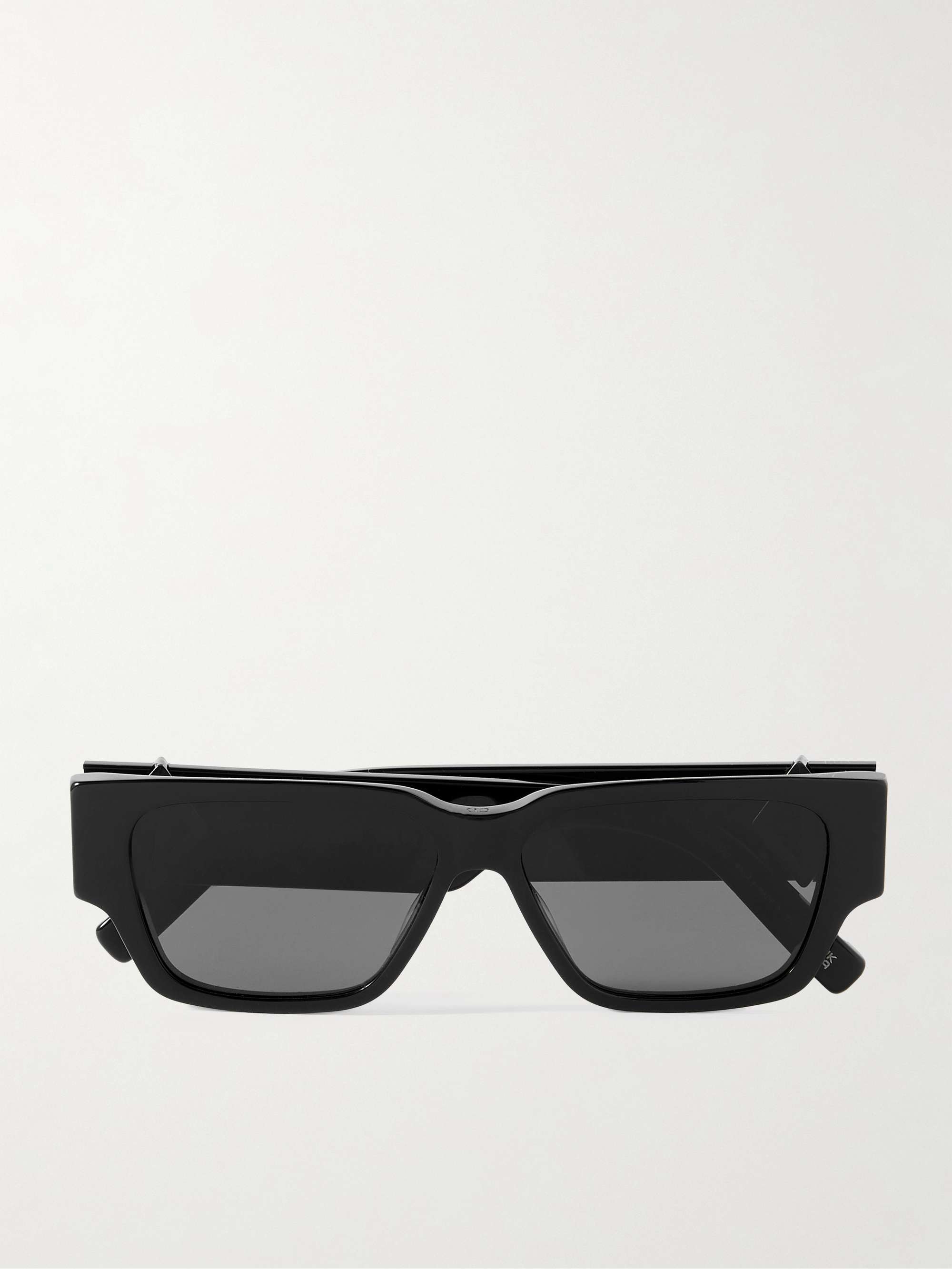 Black CD Diamond S5I Square-Frame Acetate and Malachite Black CD Diamond S5I Square-Frame Acetate and Malachite