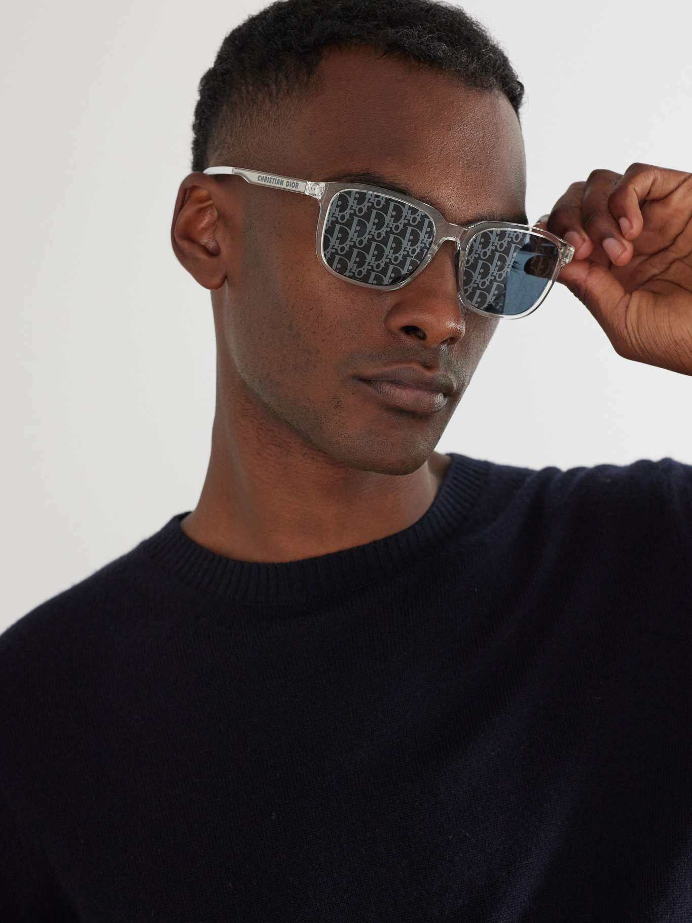 DIOR EYEWEAR DiorTag SU Square-Frame Acetate and Silver-Tone Mirrored ...