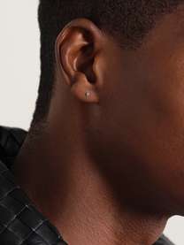 MARIA TASH Invisible 2mm 18-Karat White Gold Diamond Single Earring for ...