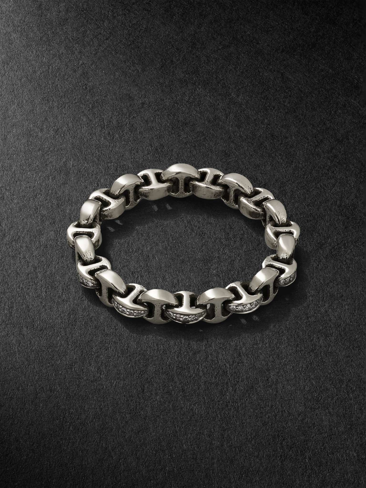 HOORSENBUHS Strut Sterling Silver Diamond Ring for Men | MR PORTER