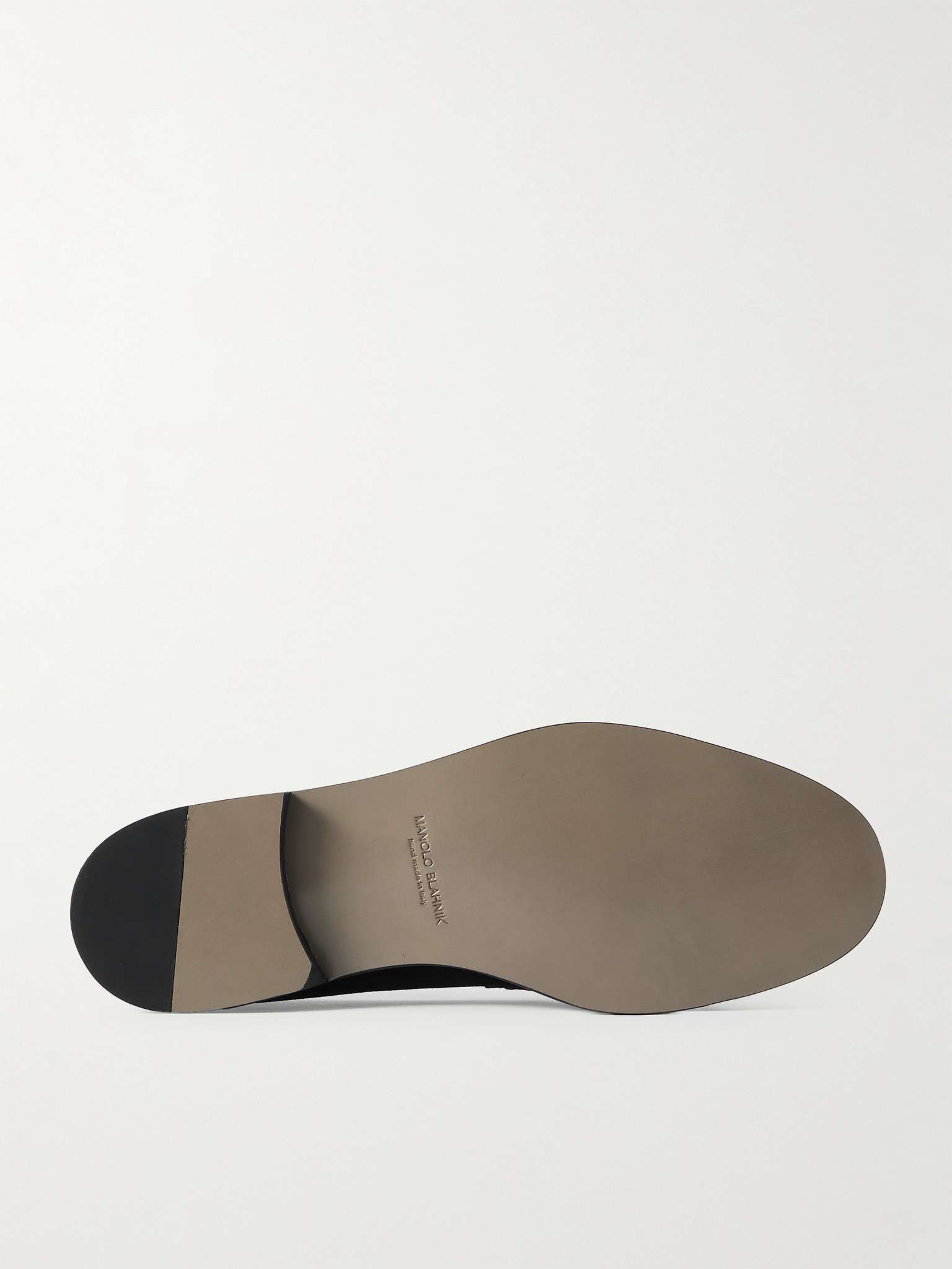 MANOLO BLAHNIK Perry Suede Penny Loafers for Men | MR PORTER