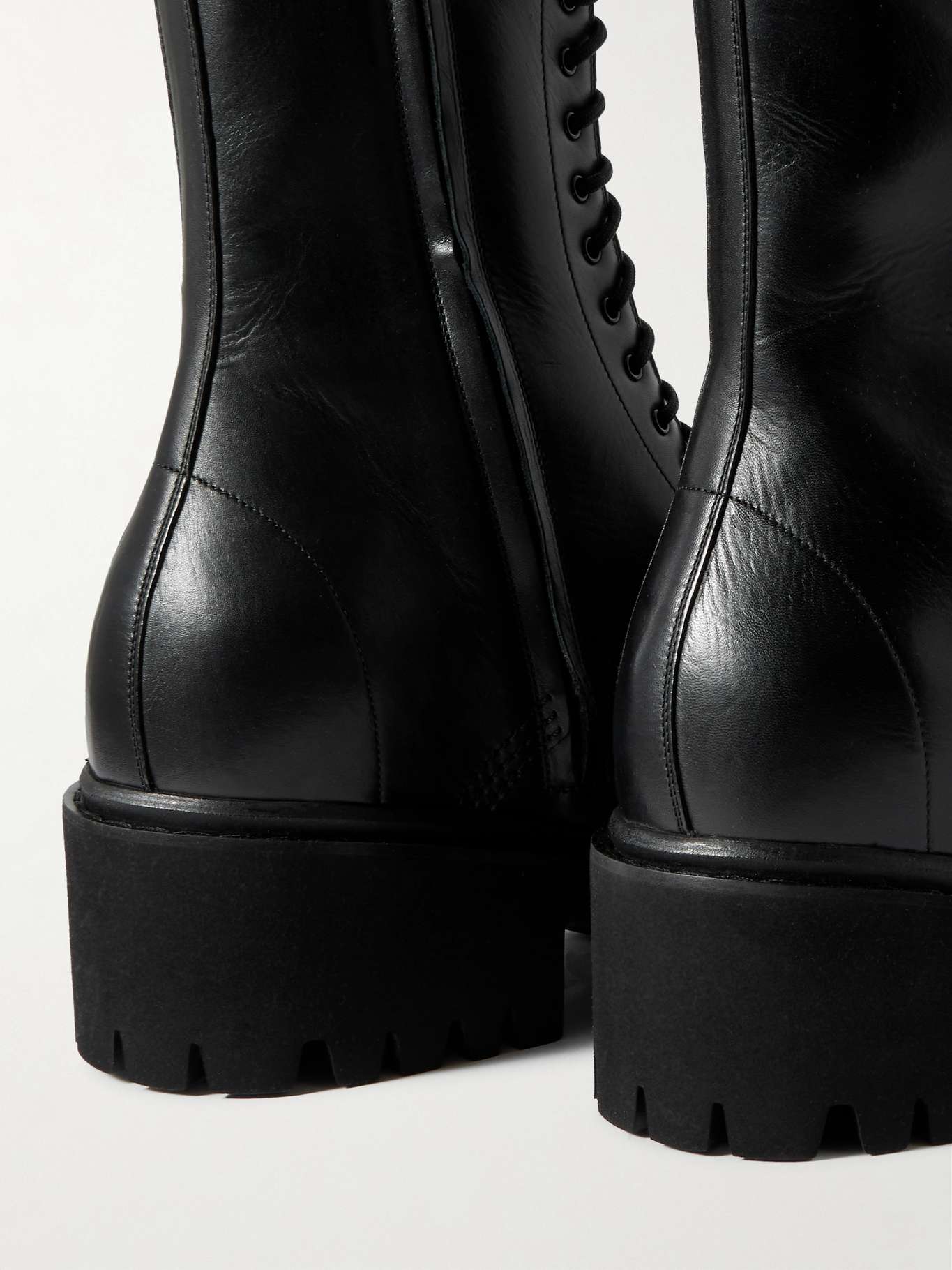 BALENCIAGA Stomper Leather Boots for Men | MR PORTER