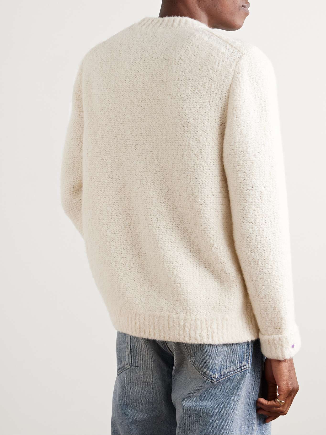 GOD'S TRUE CASHMERE Cloud Embellished Cashmere-Blend Bouclé Sweater for ...