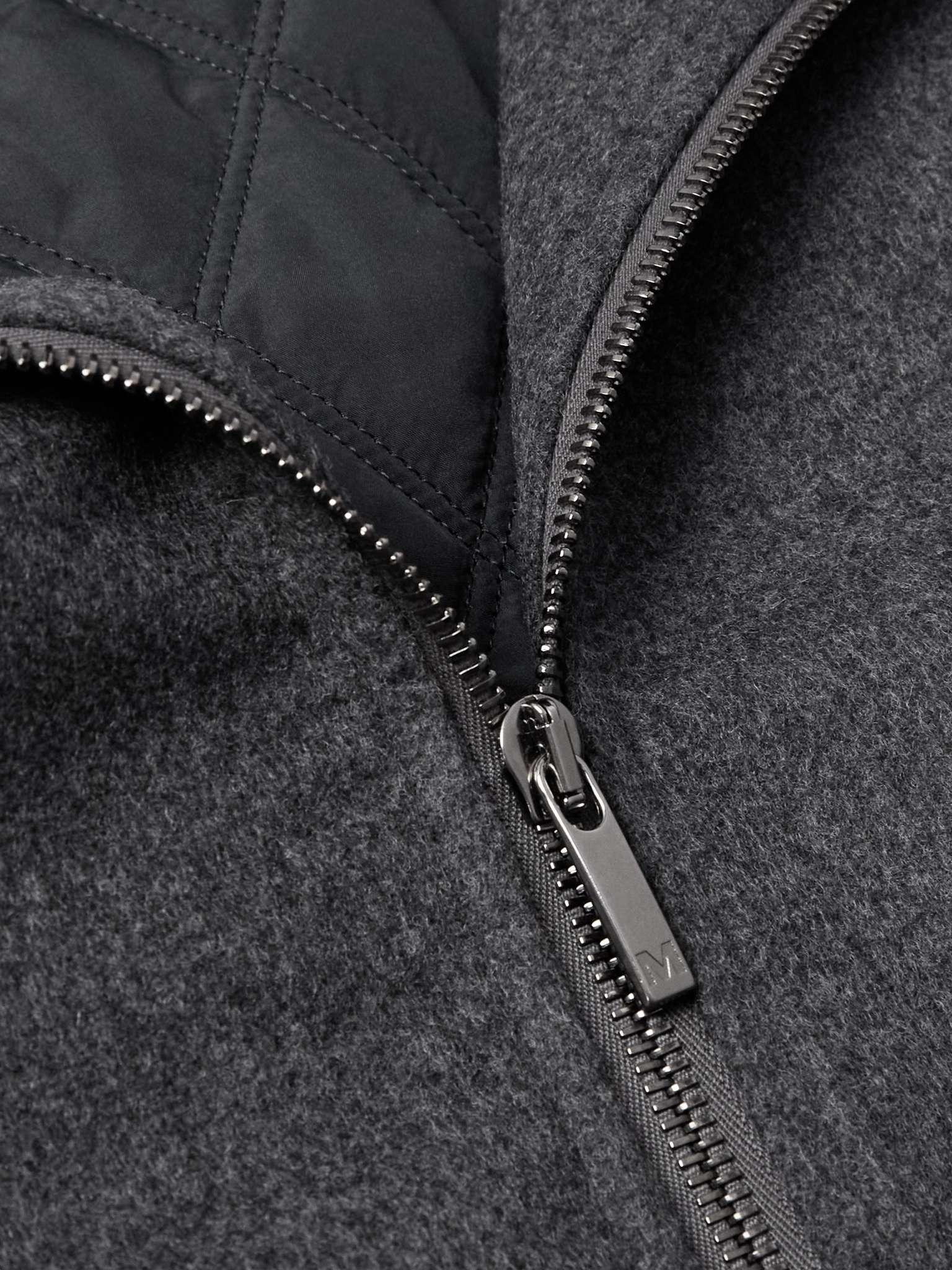 INCOTEX Montedoro Padded Brushed-Wool Jacket for Men | MR PORTER