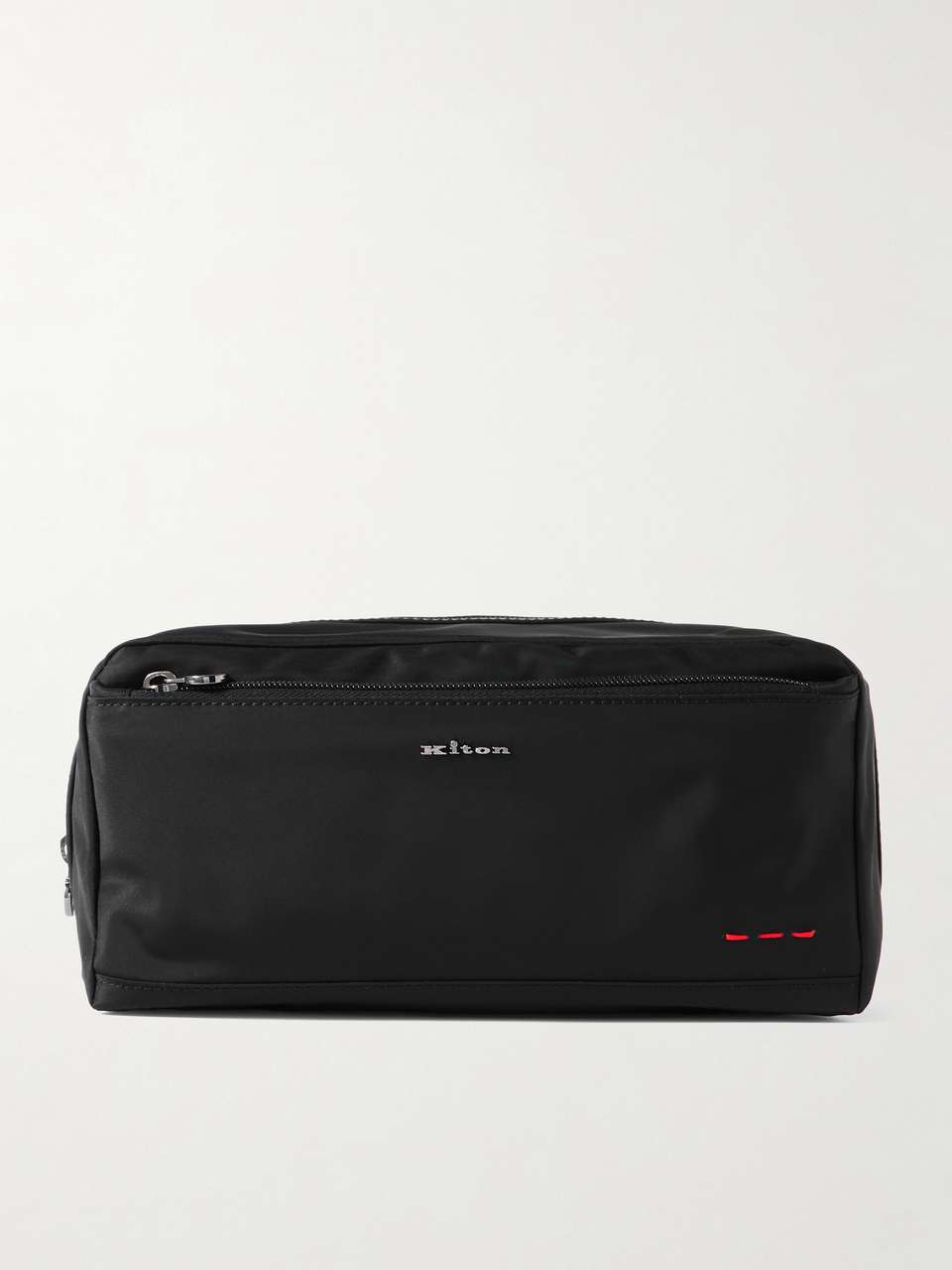 KITON Leather-Trimmed Shell Wash Bag for Men | MR PORTER