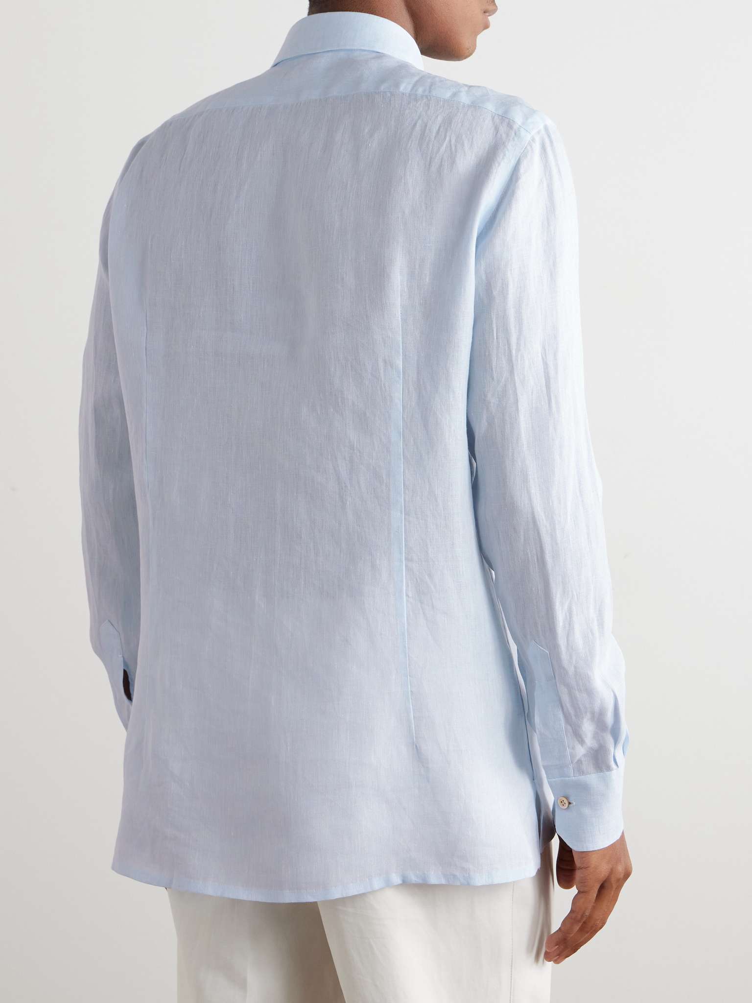 KITON Slim-Fit Linen Shirt for Men | MR PORTER