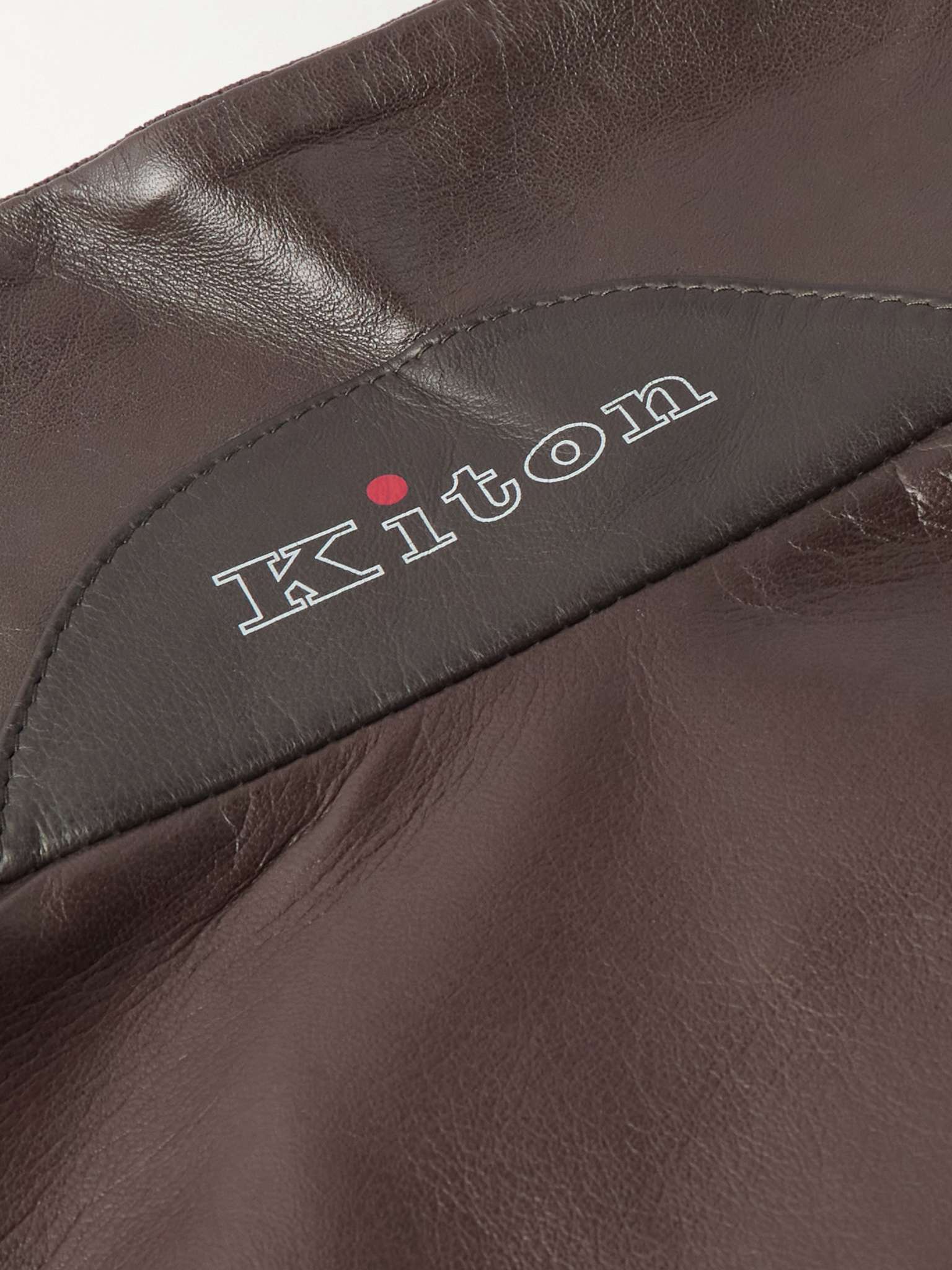 KITON Leather Blouson Jacket for Men | MR PORTER