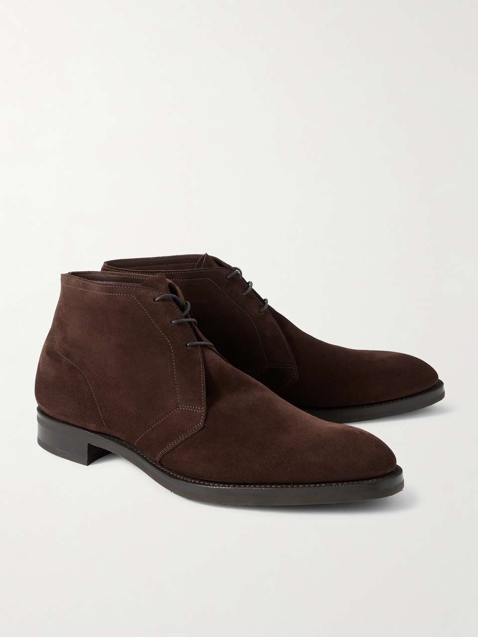 EDWARD GREEN Shanklin Suede Chukka Boots for Men | MR PORTER
