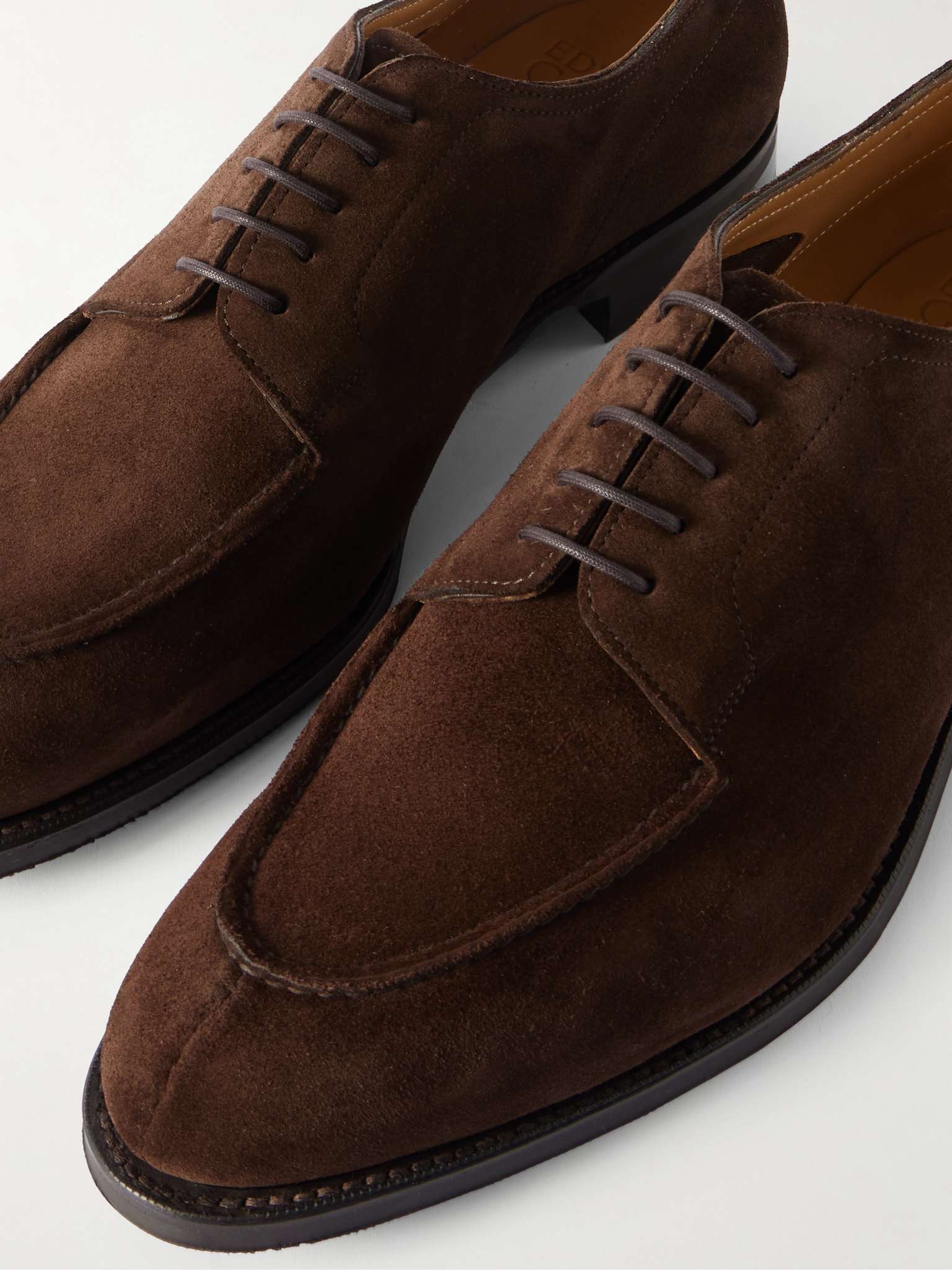 EDWARD GREEN Dover Suede Derby Shoes for Men | MR PORTER