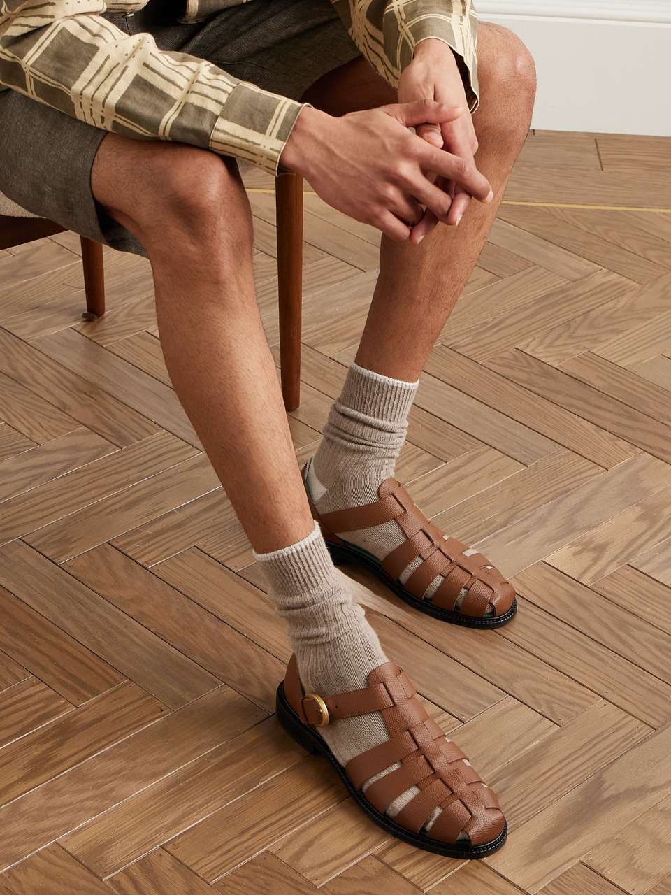 VINNY'S Full-Grain Leather Sandals for Men | MR PORTER