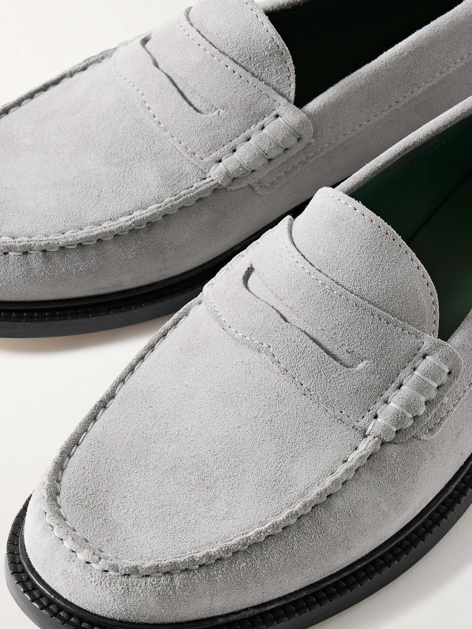 VINNY'S Yardee Suede Penny Loafers for Men | MR PORTER