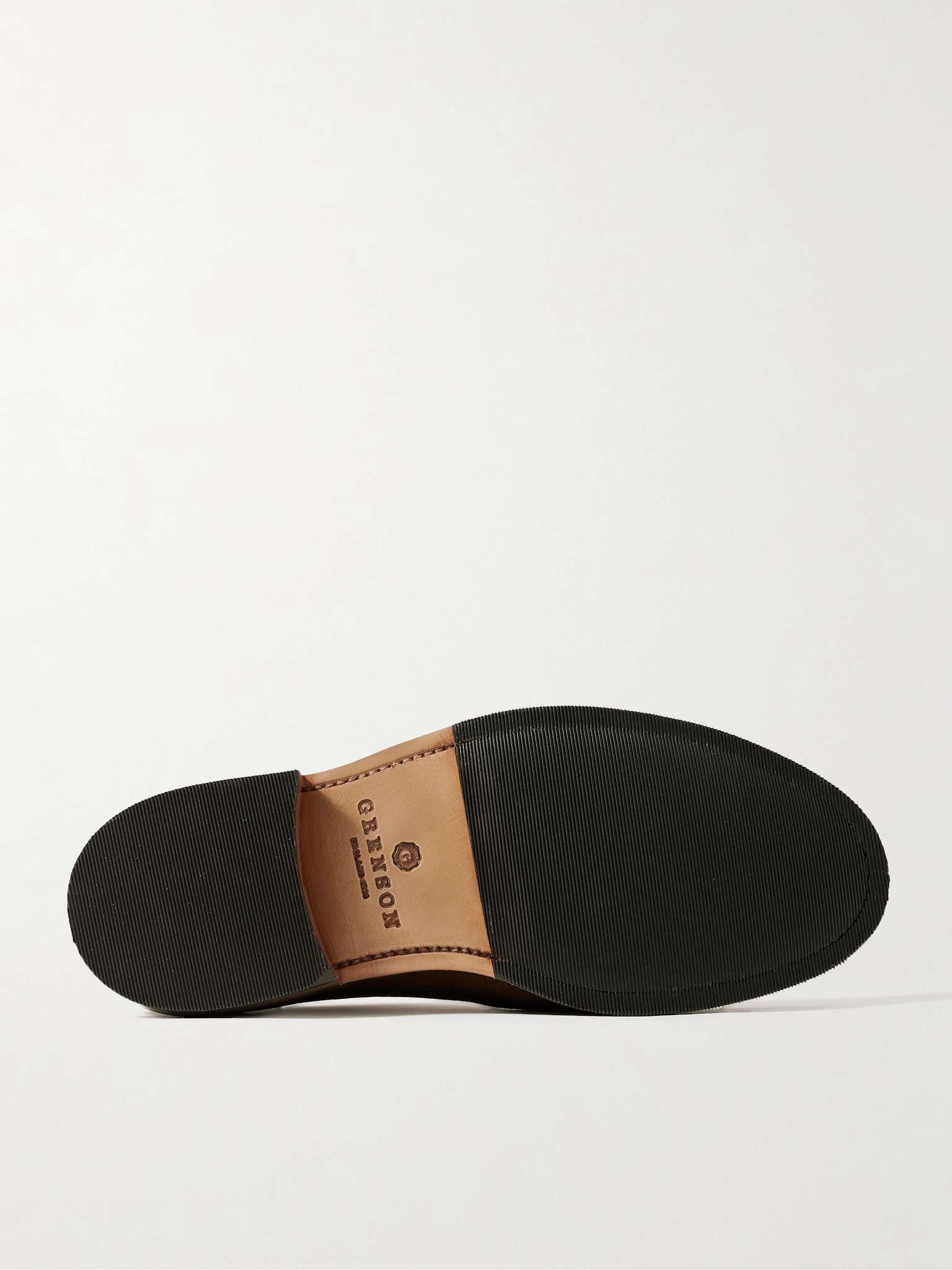 GRENSON Camden Leather-Trimmed Suede Derby Shoes for Men | MR PORTER