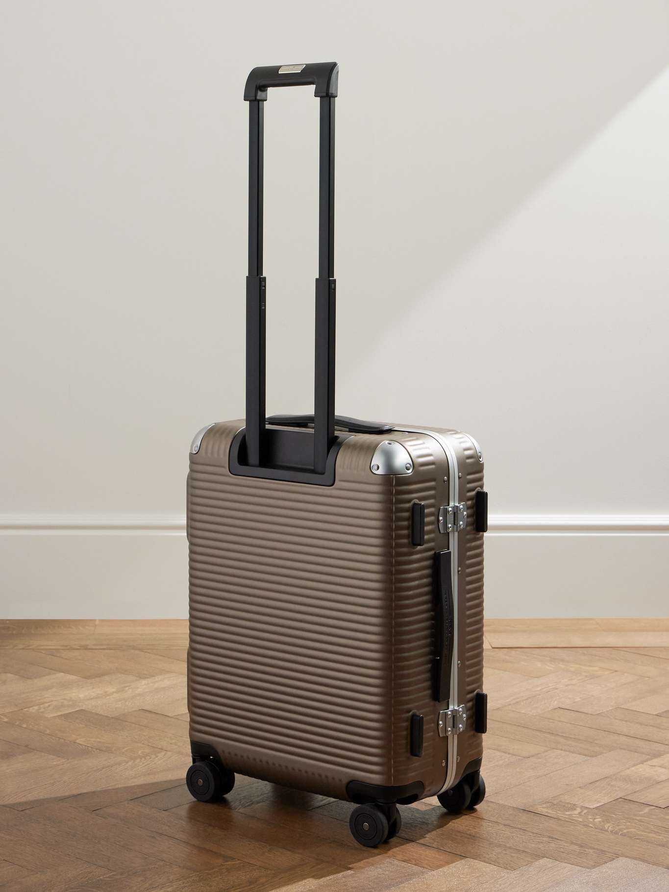 FPM MILANO Bank Spinner 55cm Leather and Aluminium-Trimmed Makrolon ...