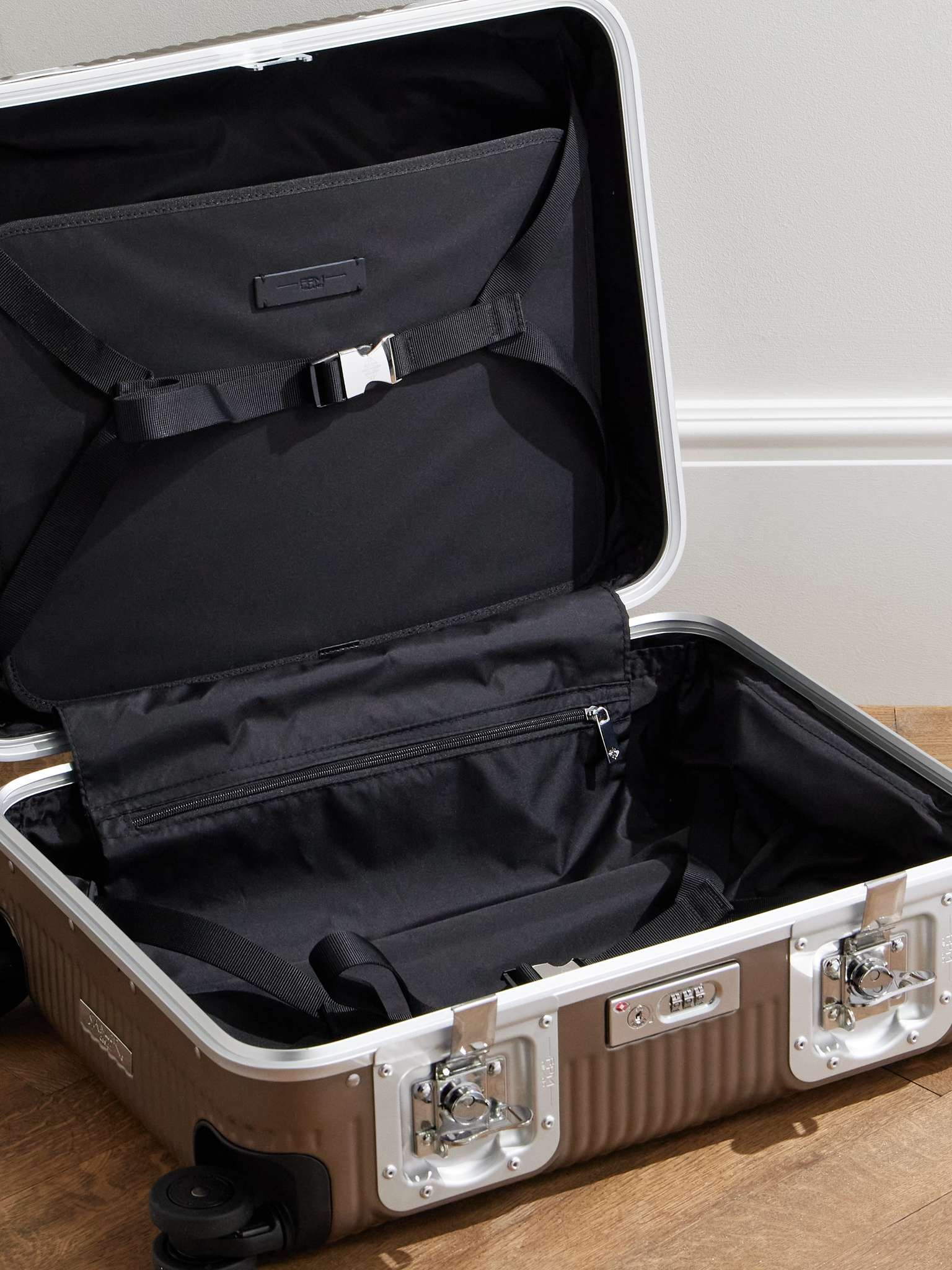 FPM MILANO Bank Spinner 55cm Leather and Aluminium-Trimmed Makrolon ...
