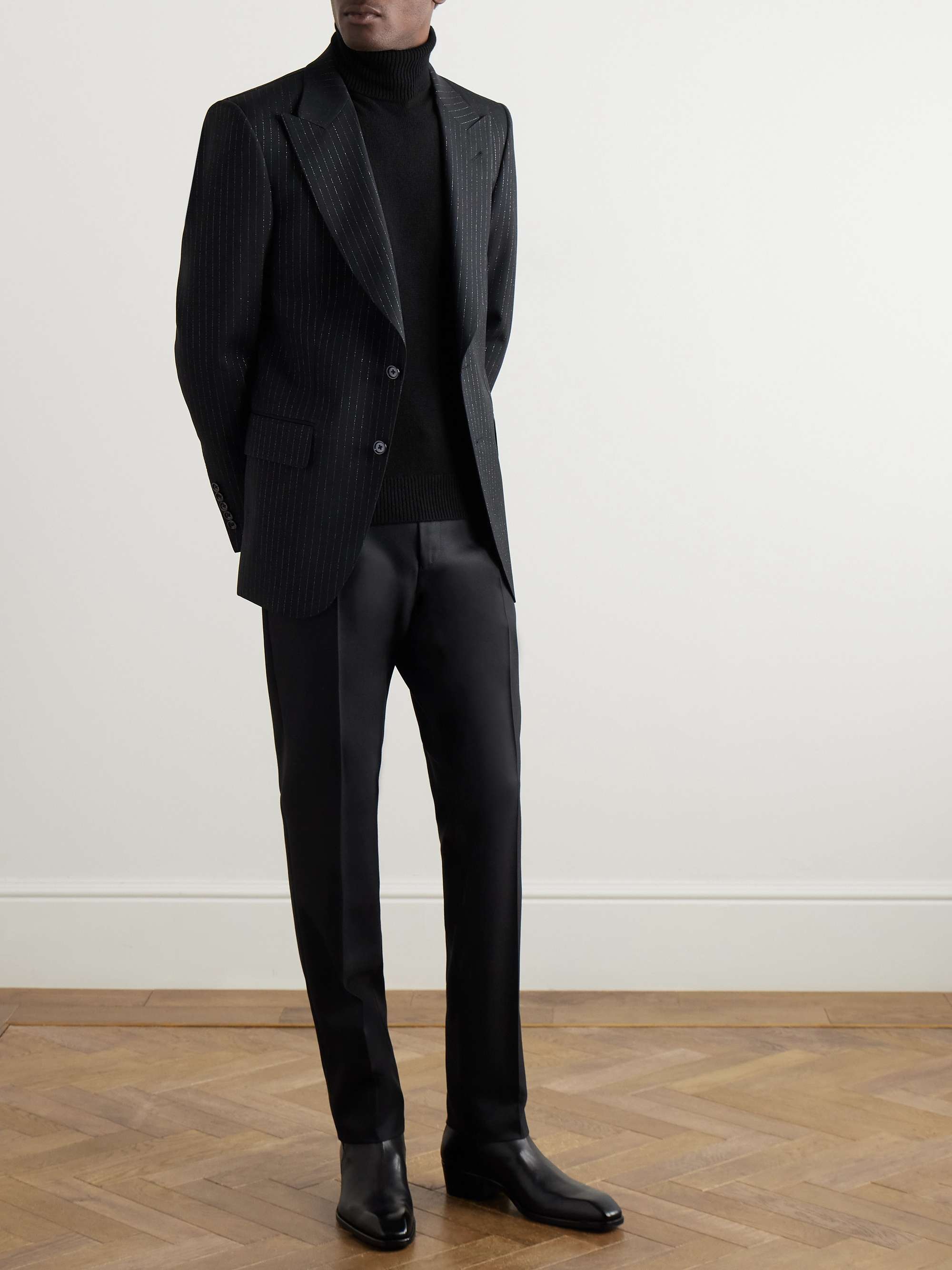RALPH LAUREN PURPLE LABEL リブニットカシミヤ ロールネック RALPH LAUREN PURPLE LABEL リブニットカシミヤ ロールネック