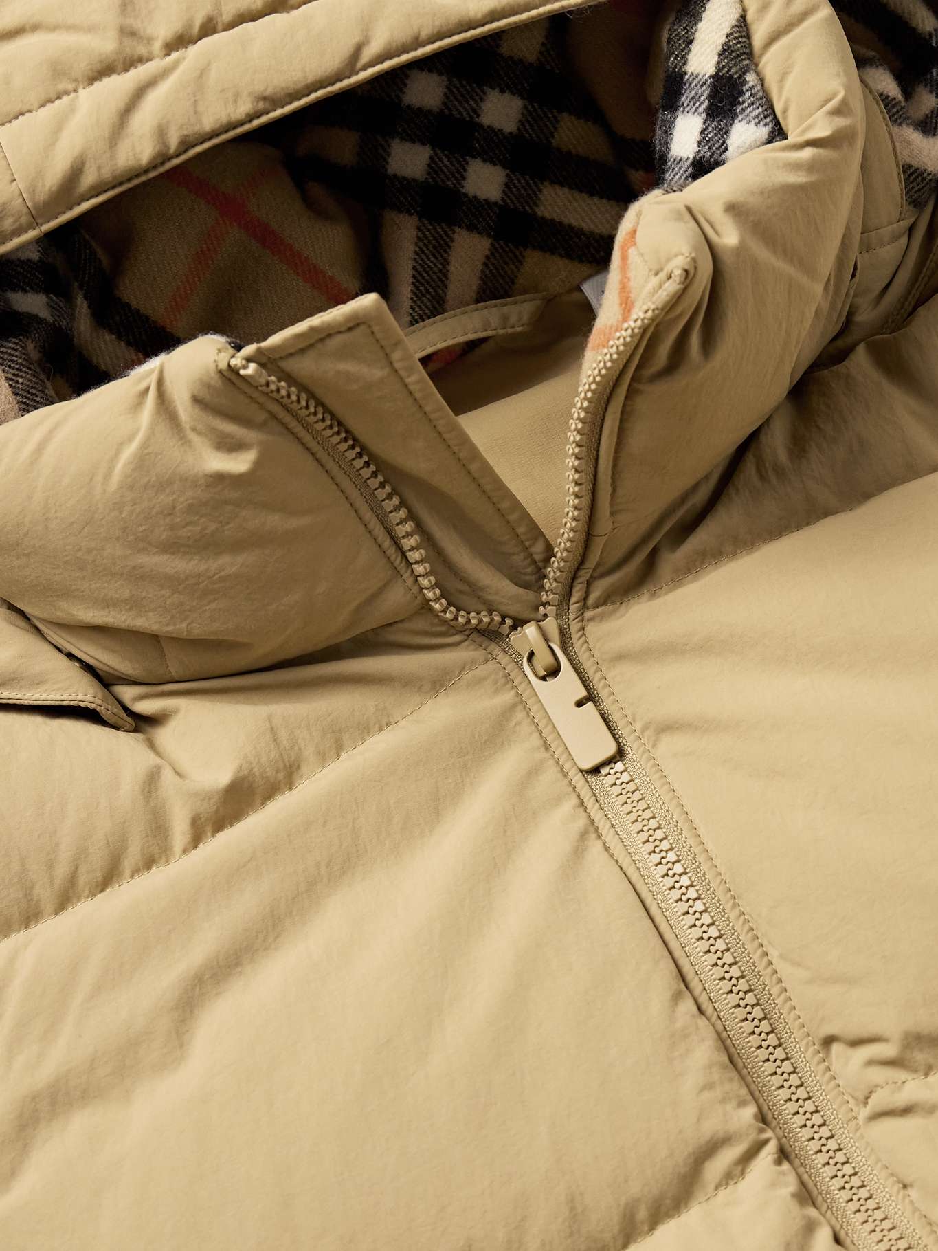 Beige Convertible Quilted Shell Hooded Down Jacket | BURBERRY | MR PORTER