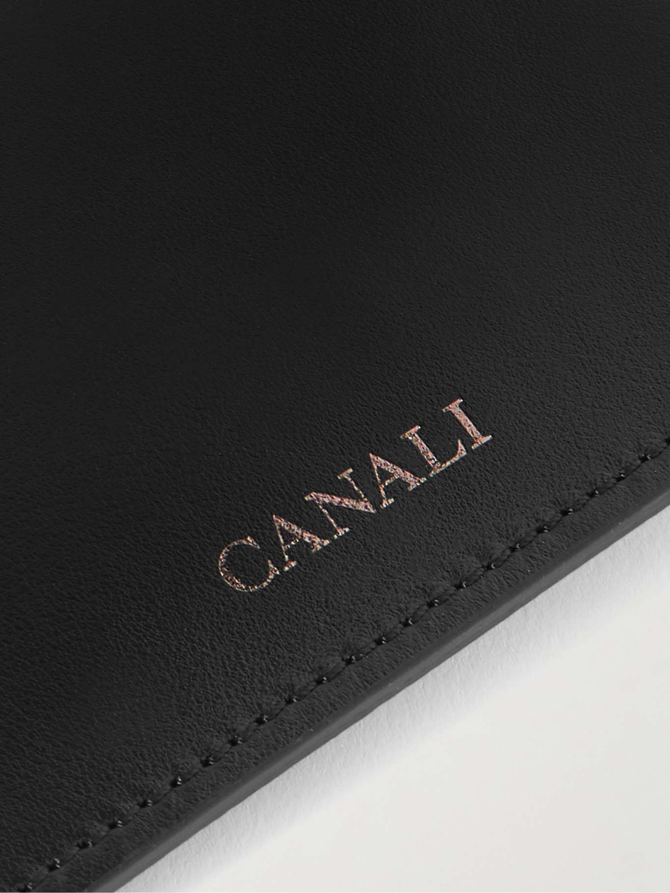 CANALI Logo-Print Leather Cardholder for Men | MR PORTER