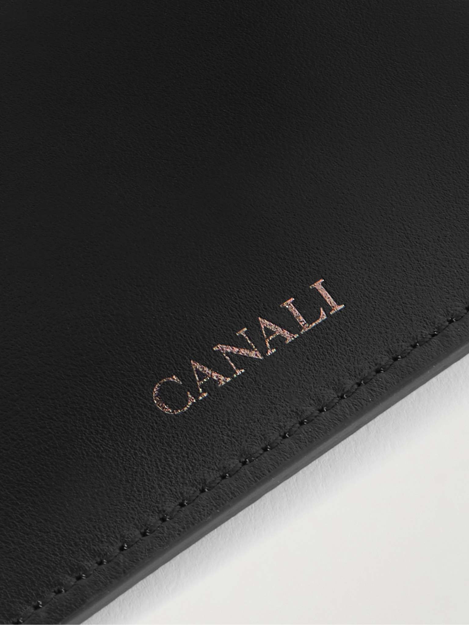CANALI Logo-Print Leather Cardholder for Men | MR PORTER