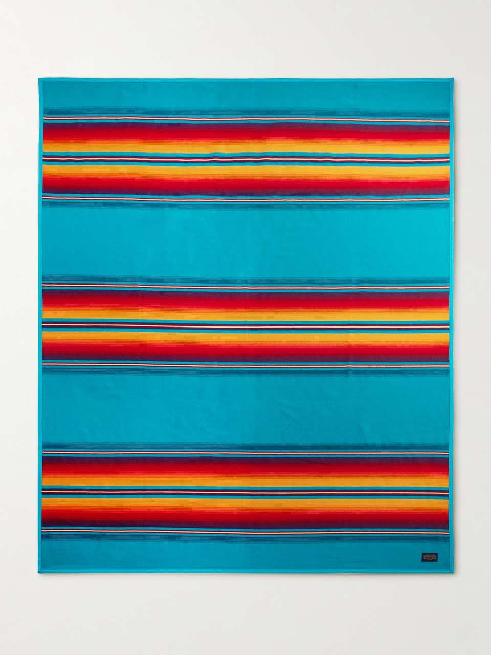 PENDLETON Serape Striped Virgin Wool and Cotton-Blend Blanket for Men ...