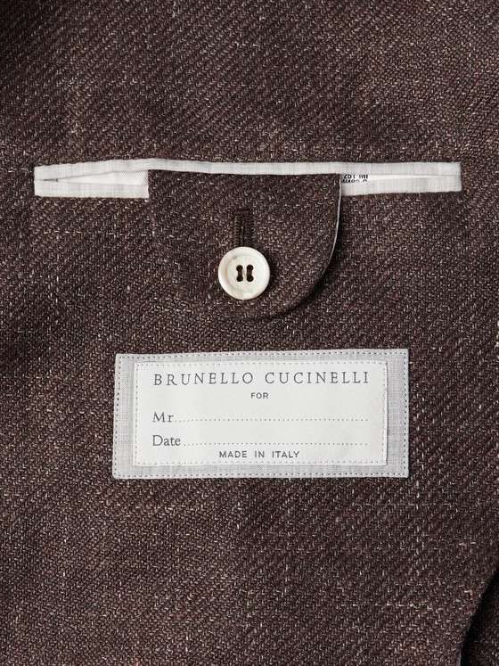 BRUNELLO CUCINELLI Linen, Wool and Silk-Blend Blazer for Men | MR PORTER