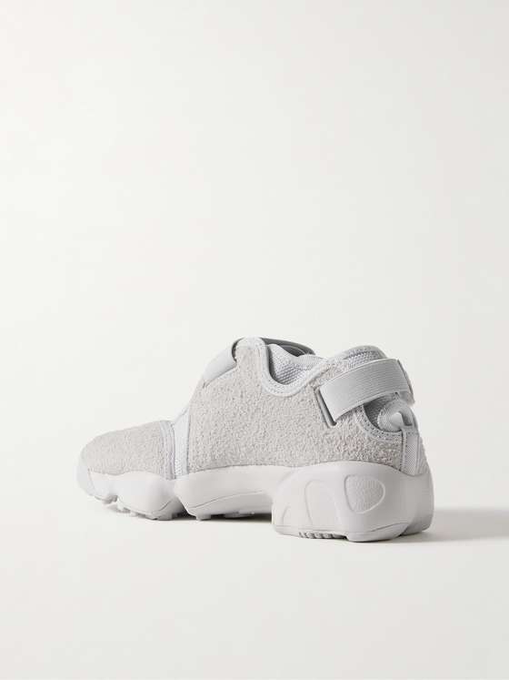 NIKE Air Rift Split-Toe Brushed-Suede and Mesh Sneakers for Men | MR PORTER