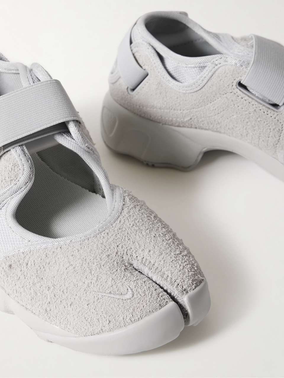 NIKE Air Rift Split-Toe Brushed-Suede and Mesh Sneakers for Men | MR PORTER