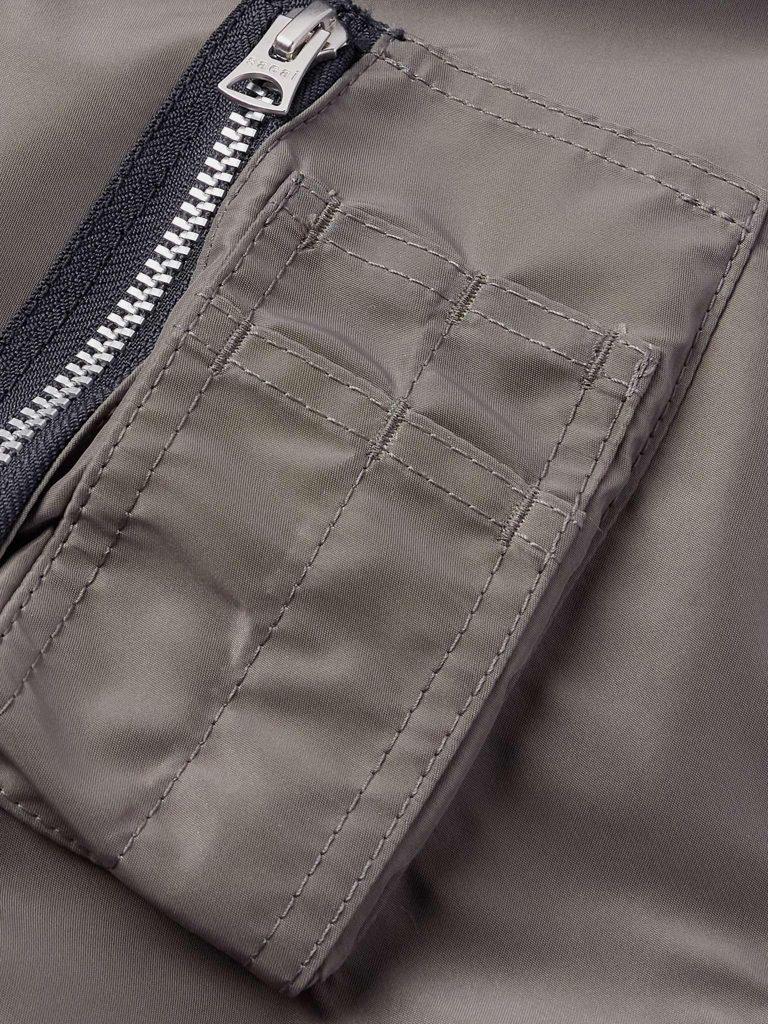 SACAI Padded Nylon-Twill Bomber Jacket for Men | MR PORTER