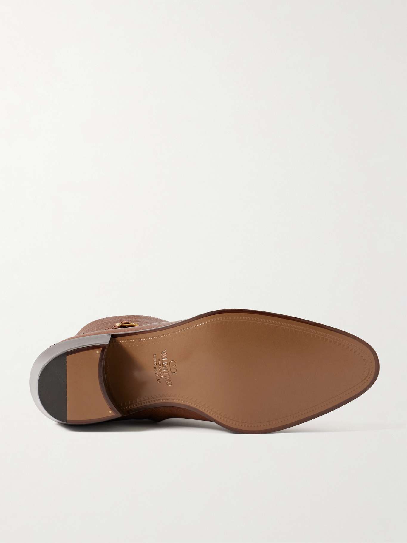 VALENTINO GARAVANI Pat VLogo Buckled Leather Ankle Boots for Men | MR ...