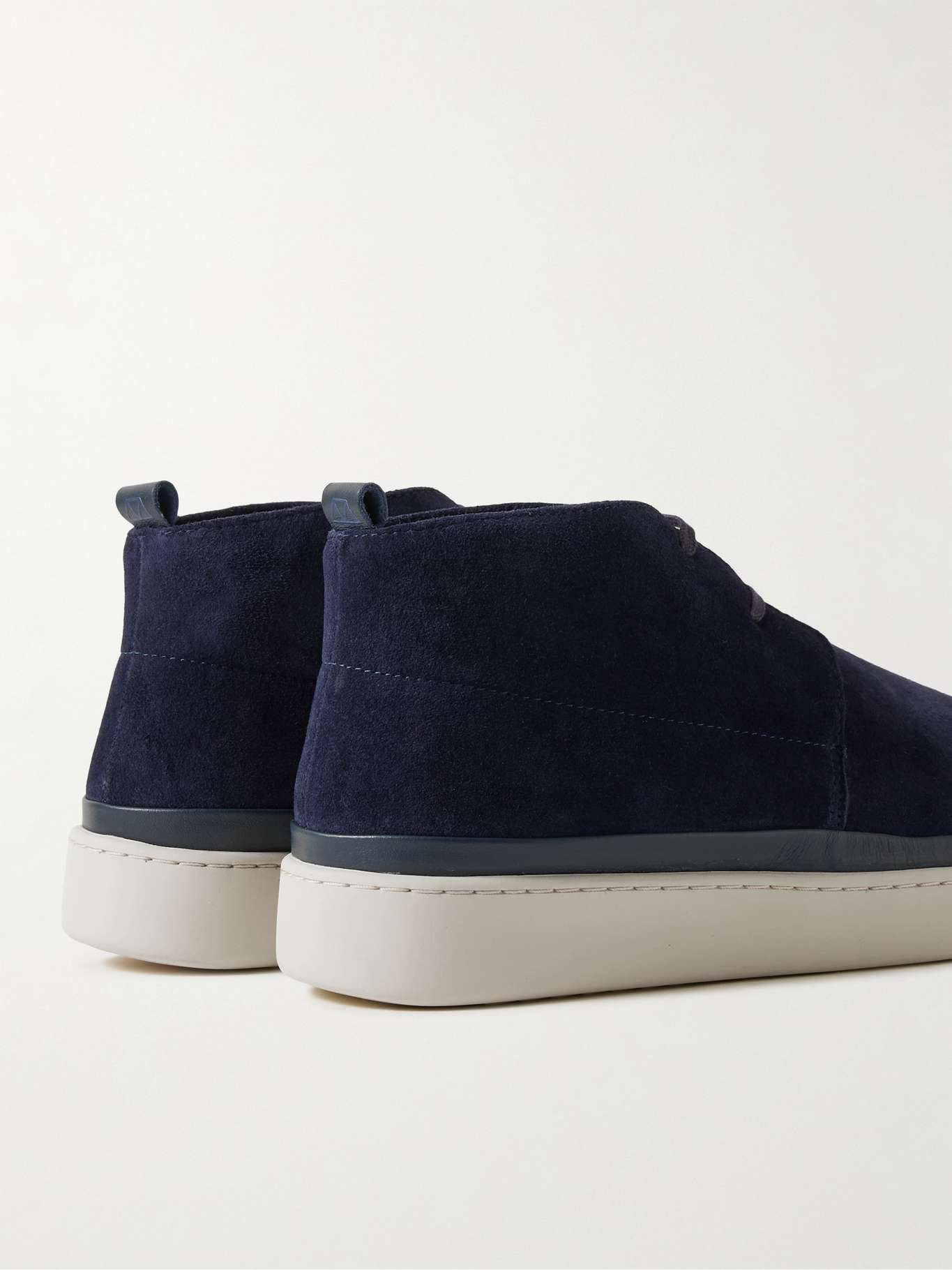 MULO Leather-Trimmed Waxed-Suede Chukka Boots for Men | MR PORTER