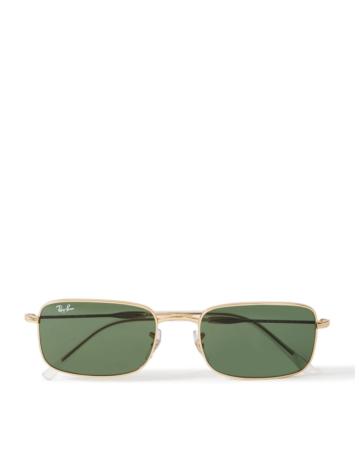 Ray-Ban - Rectangular-Frame Gold-Tone Sunglasses - Curated Menswear