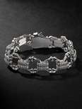 ALEX MOSS NEW YORK Crushed Bones 14-Karat White Gold Diamond Chain ...