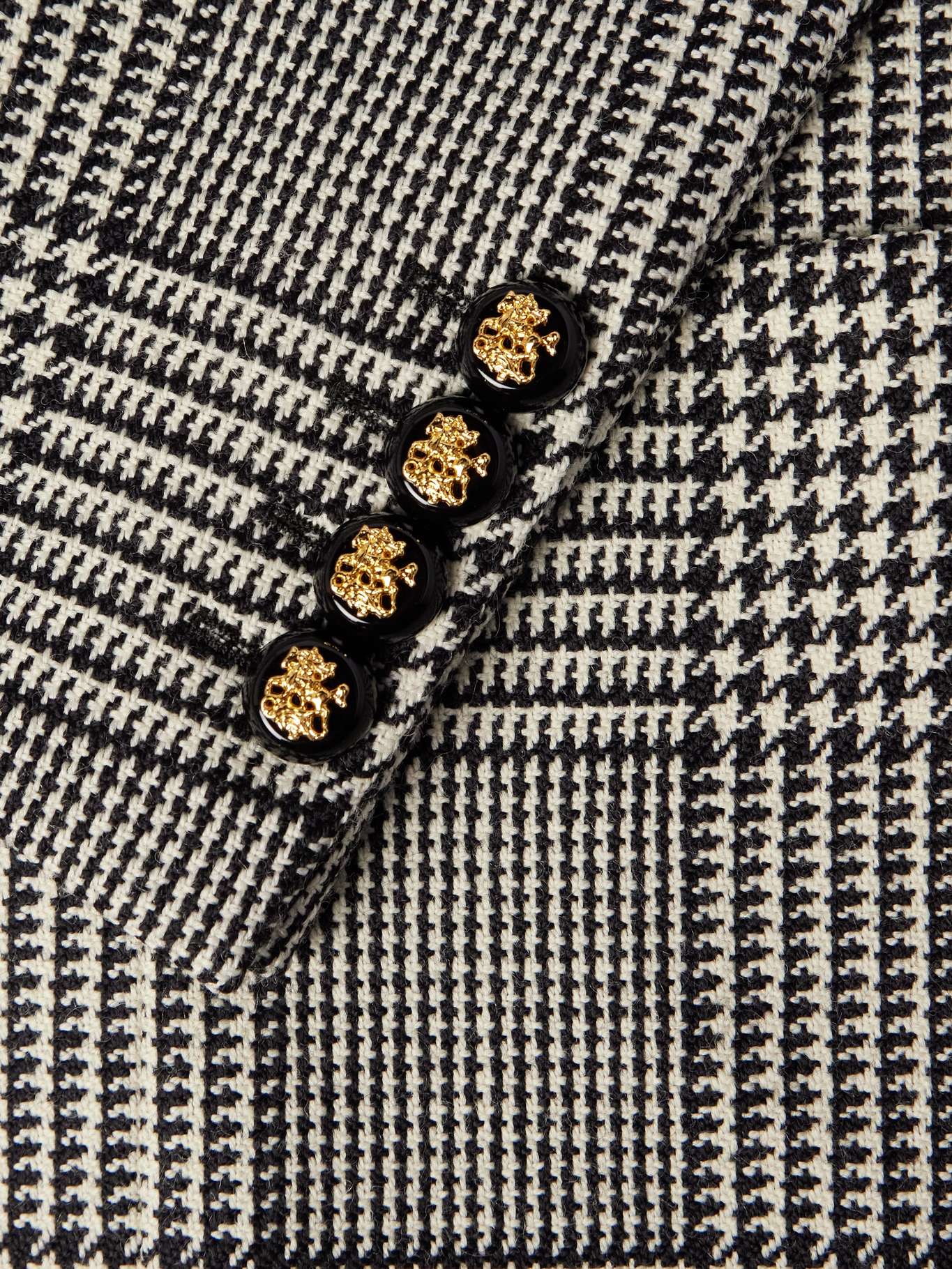 VALENTINO GARAVANI Prince of Wales Checked Wool Suit Jacket for Men ...