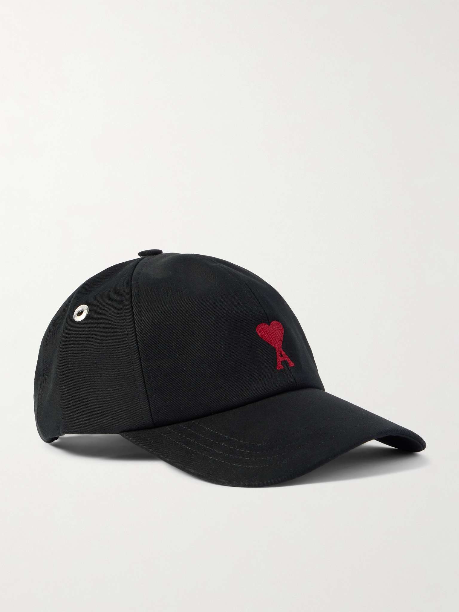 AMI PARIS Logo-Embroidered Cotton-Twill Baseball Cap for Men | MR PORTER