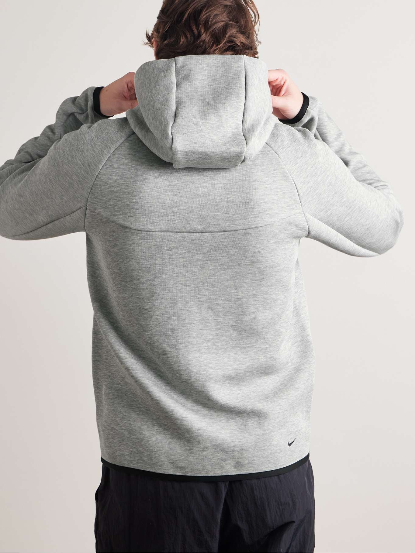 NIKE Logo-Print Cotton-Blend Tech Fleece Zip-Up Hoodie for Men | MR PORTER