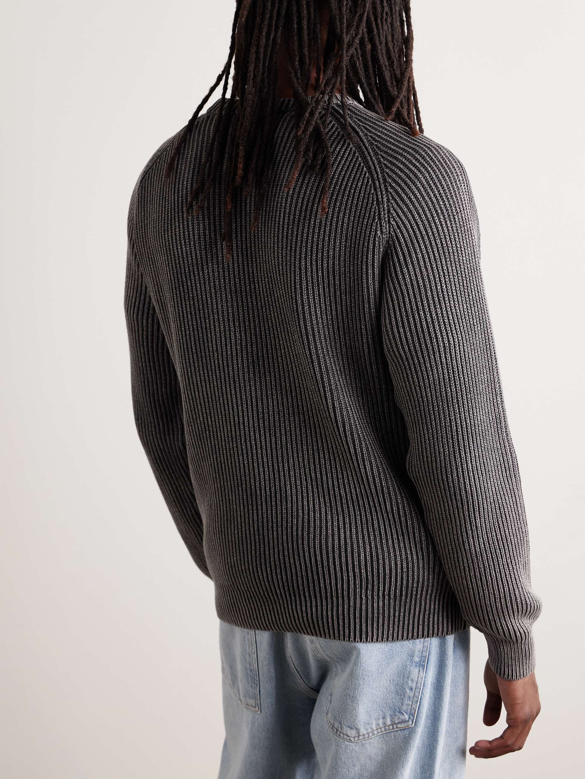 NOAH Summer Shaker Ribbed Cotton Sweater for Men | MR PORTER NOAH Summer Shaker Ribbed Cotton Sweater for Men | MR PORTER