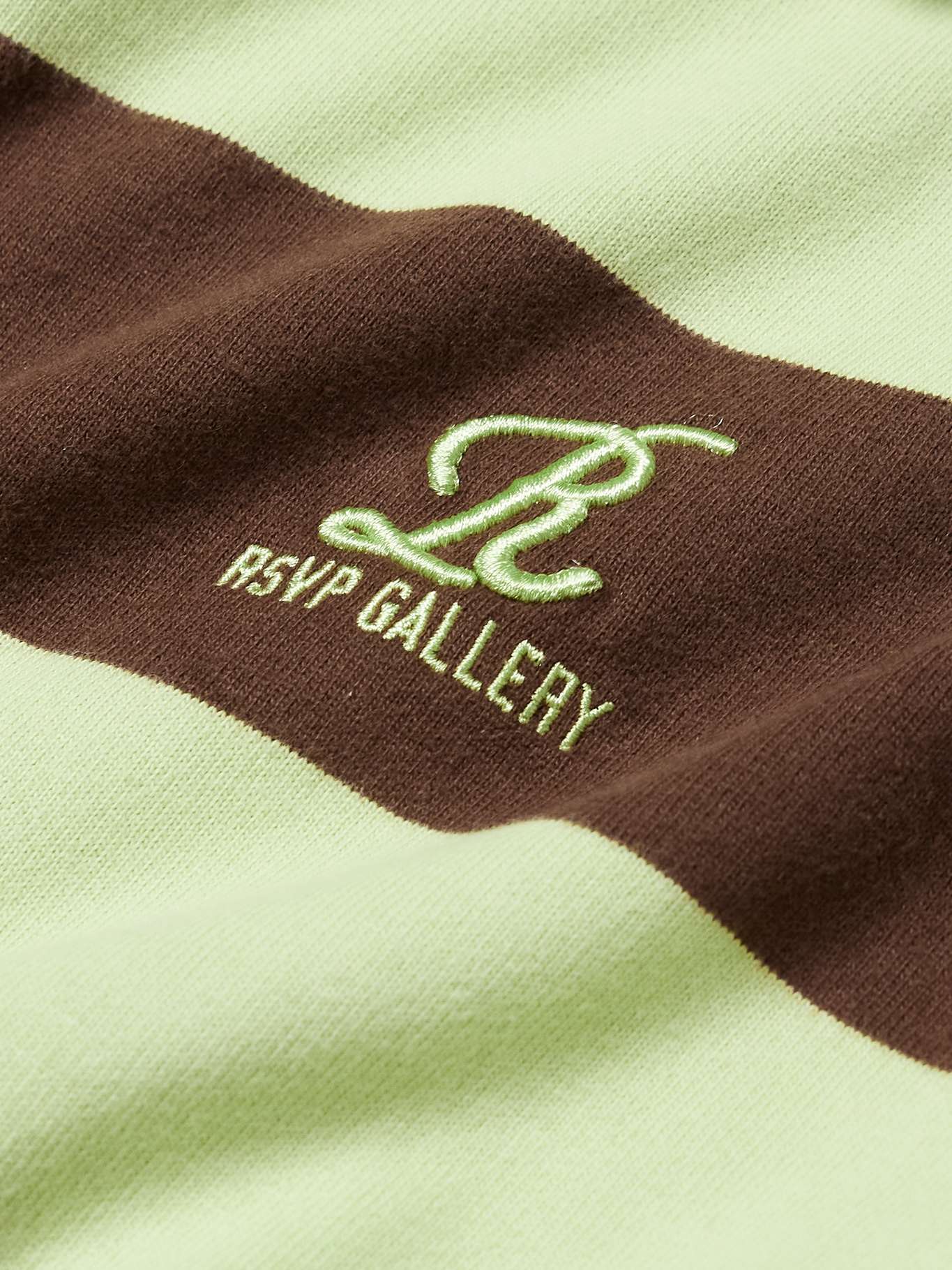 AGOLDE + RSVP GALLERY Logo-Embroidered Striped Cotton Rugby Shirt for ...