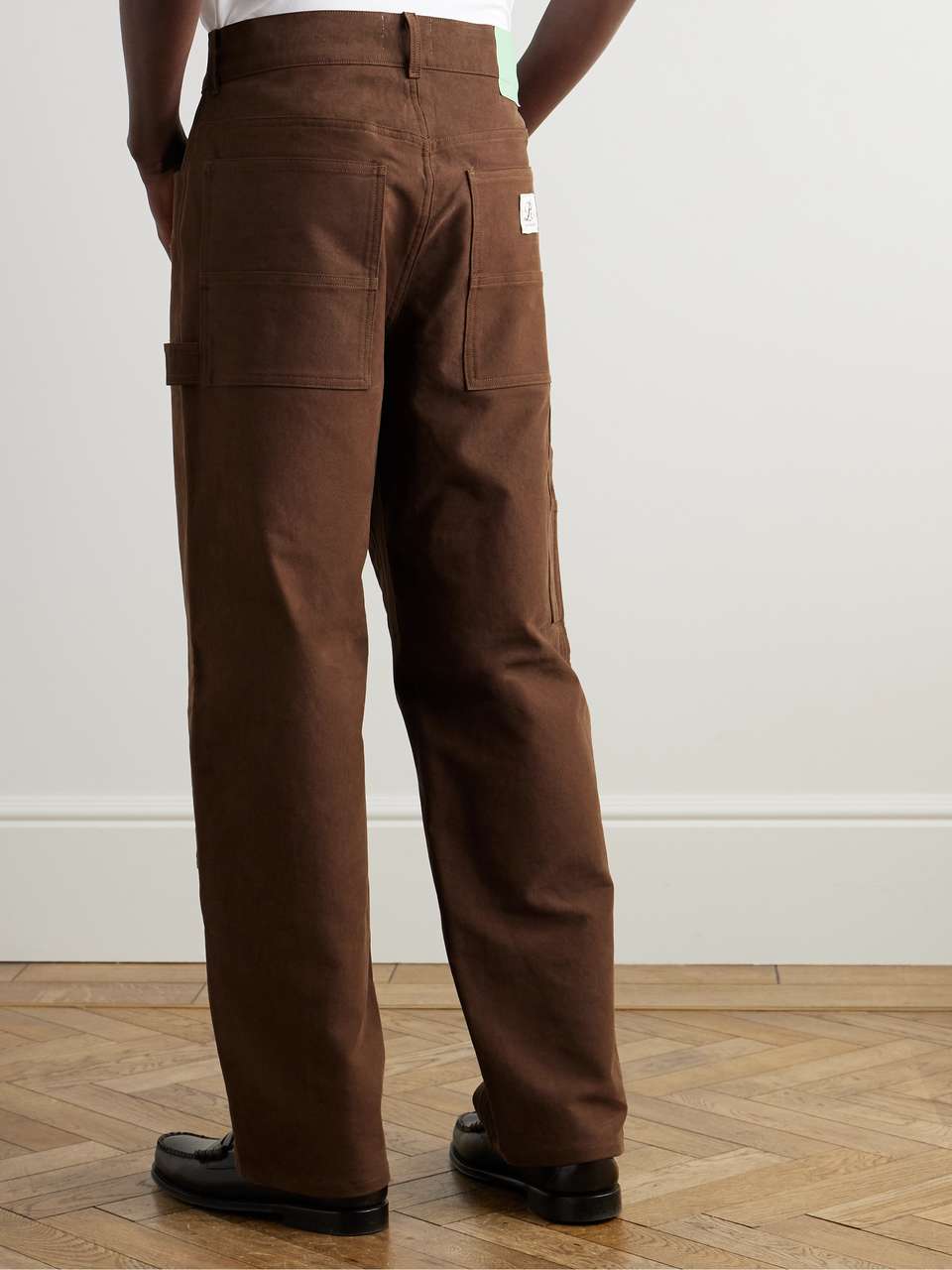 AGOLDE + RSVP GALLERY Ewing Straight-Leg Cotton-Twill Carpenter ...