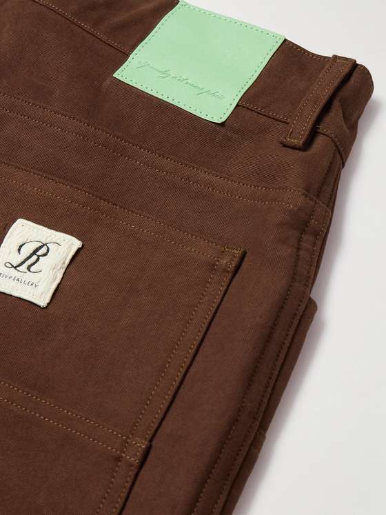 AGOLDE + RSVP GALLERY Ewing Straight-Leg Cotton-Twill Carpenter ...