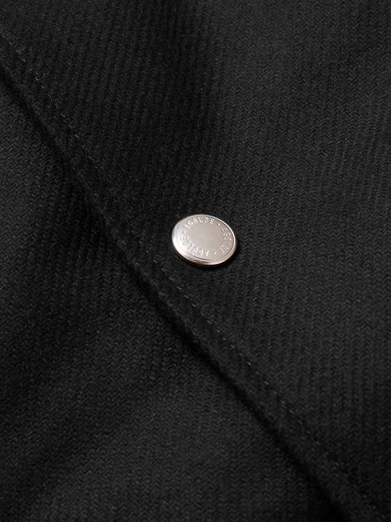 AGOLDE + RSVP GALLERY Logo-Appliquéd Leather-Trimmed Wool-Blend Felt ...