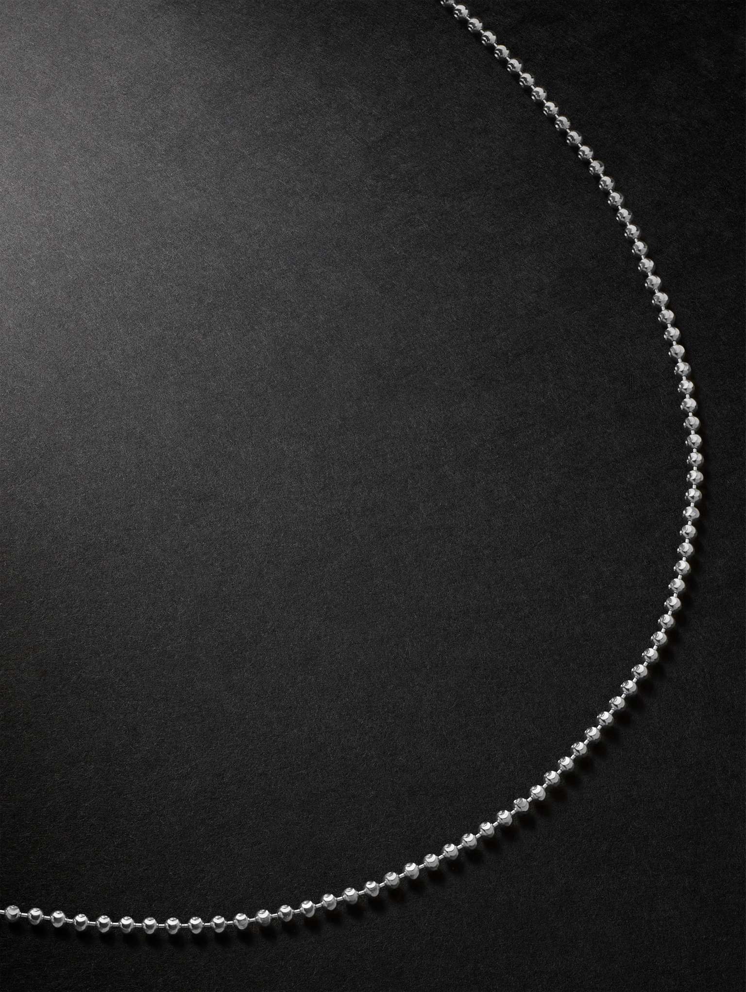 ALEX MOSS NEW YORK 18-inch 14-Karat White Gold Ball Chain Necklace for ...