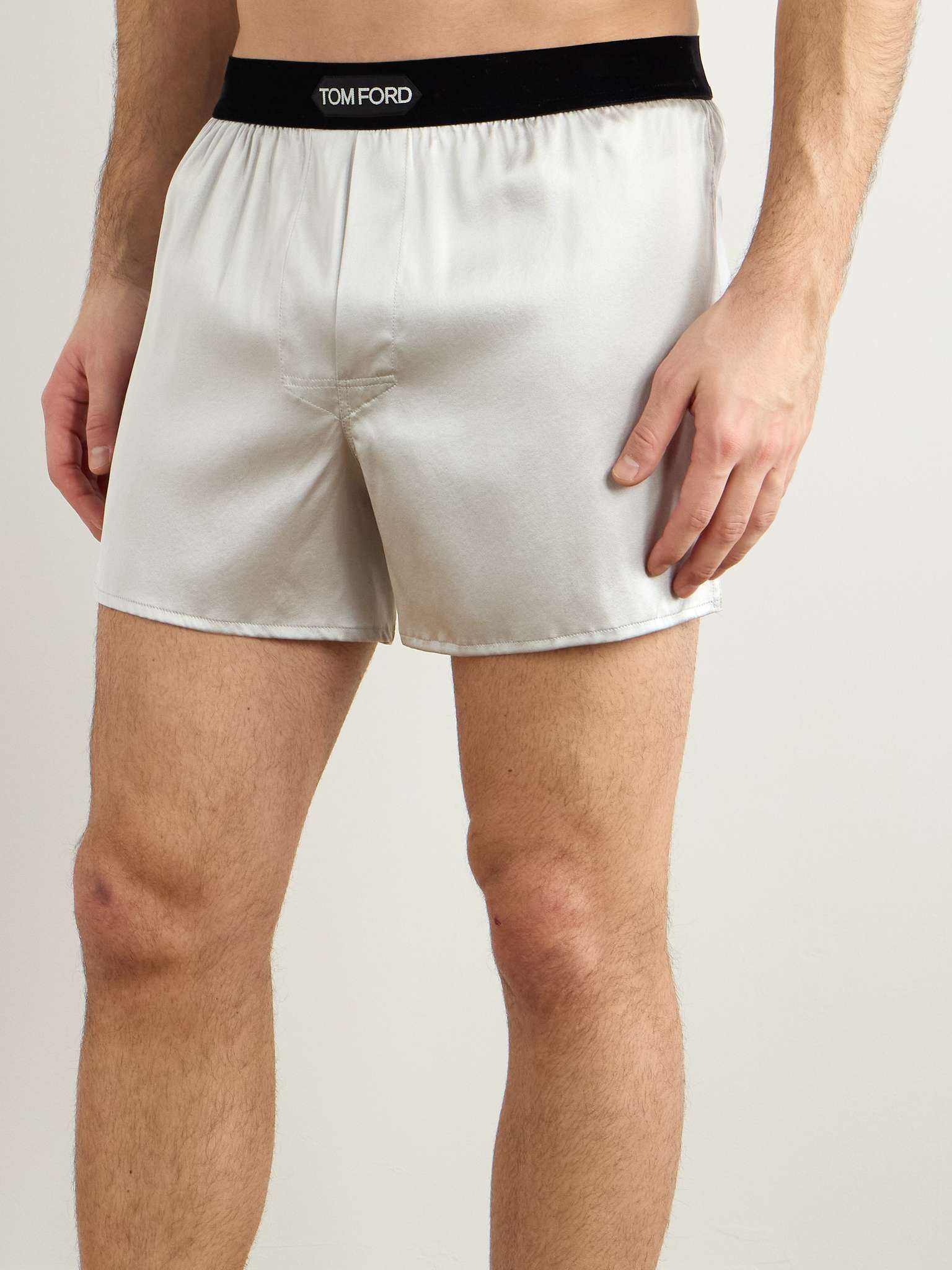 TOM FORD Stretch-Silk Satin Boxers for Men | MR PORTER
