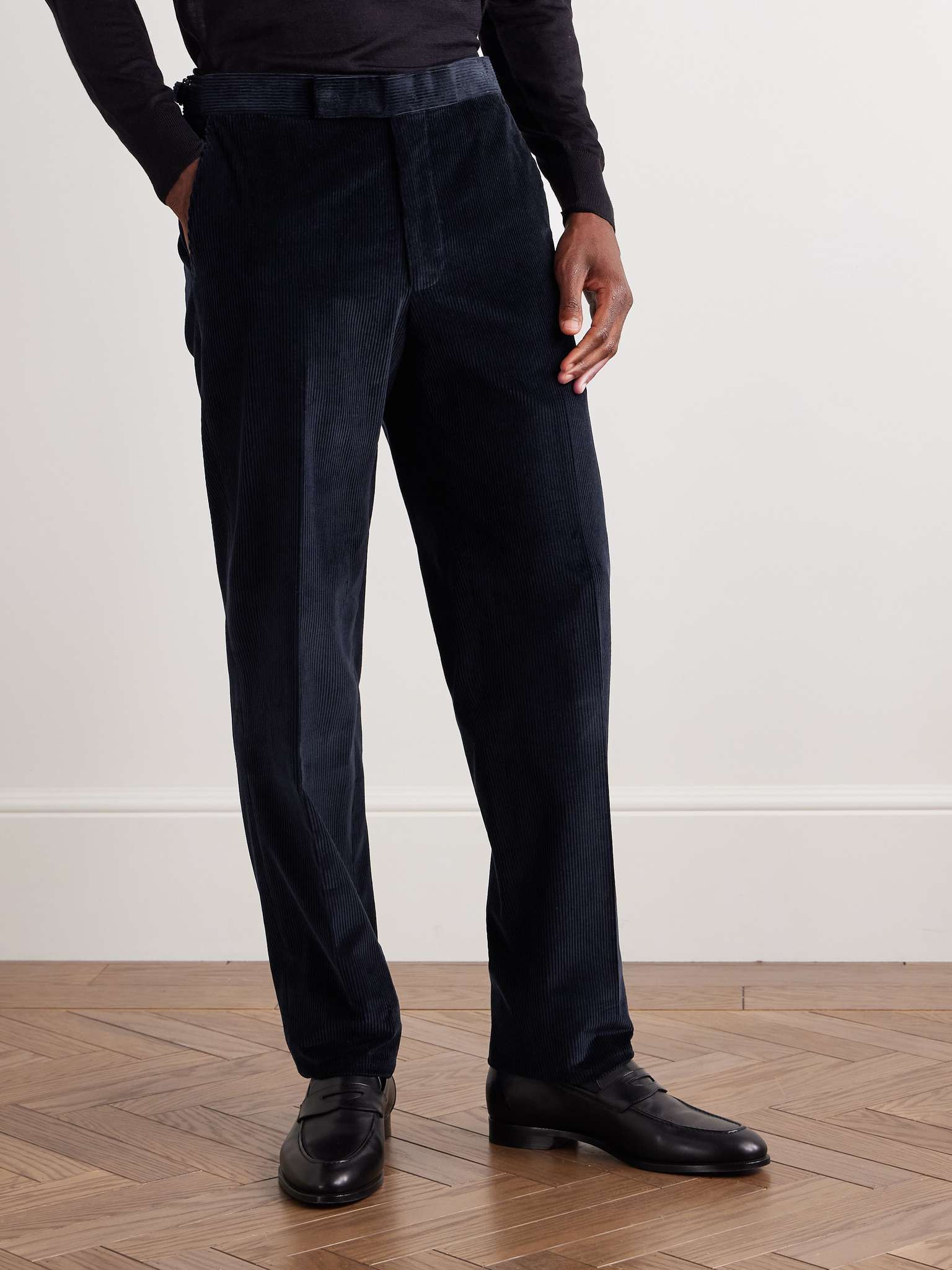 RICHARD JAMES Chapman Slim-Fit Straight-Leg Cotton-Corduroy Suit Trousers for Men | MR PORTER